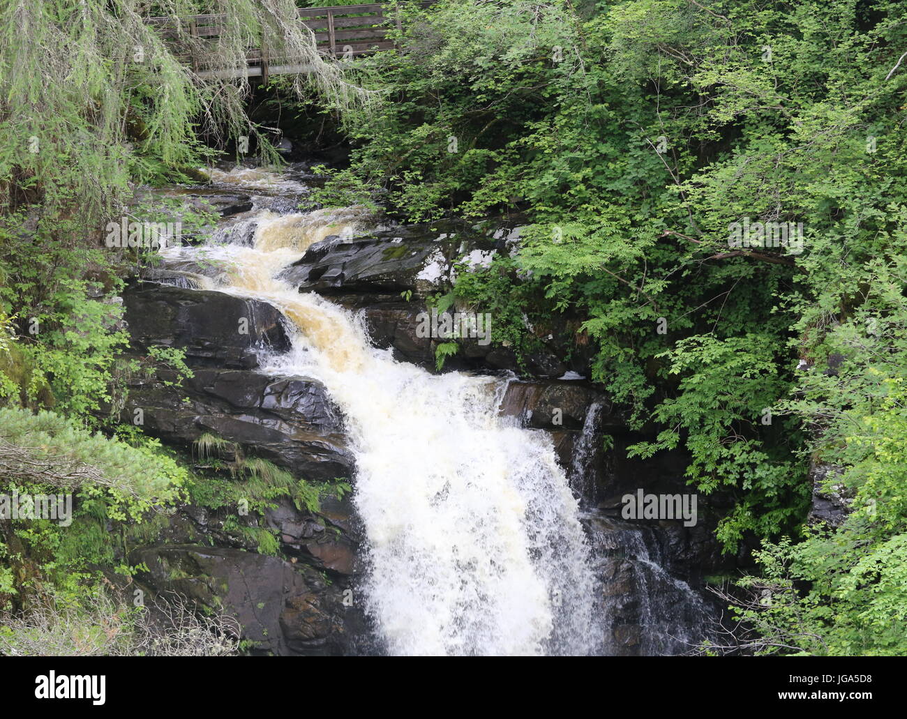 Scotland falls of moness hi-res stock photography and images - Alamy