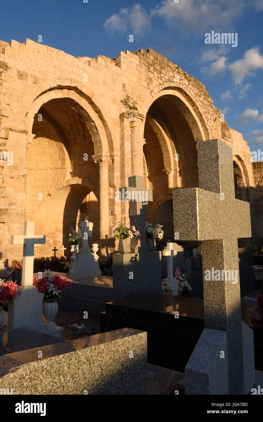 Apses and cemetery in the church of Santa María de la Varga, Uceda ...