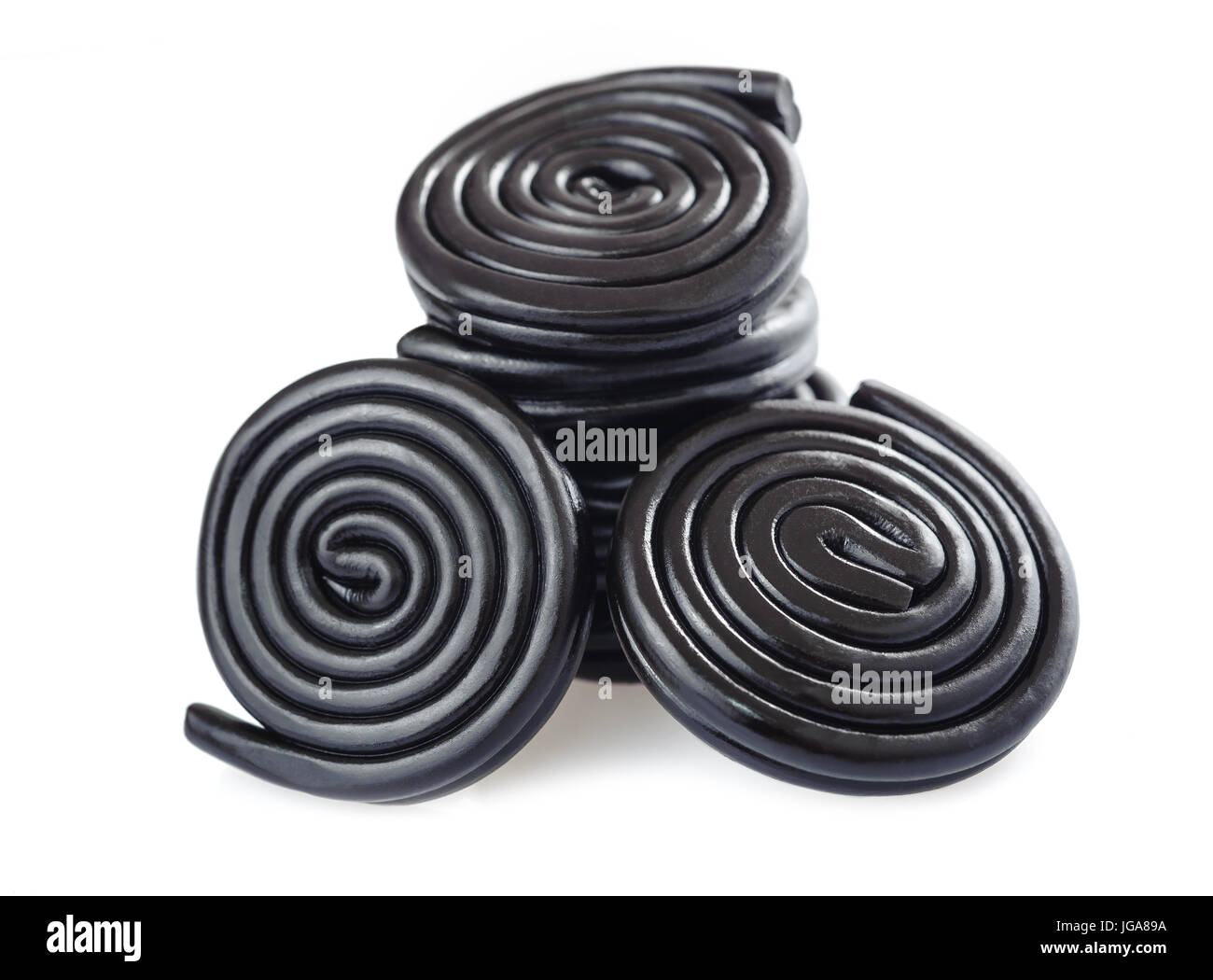 licorice candy and wheels isolated on white Stock Photo - Alamy
