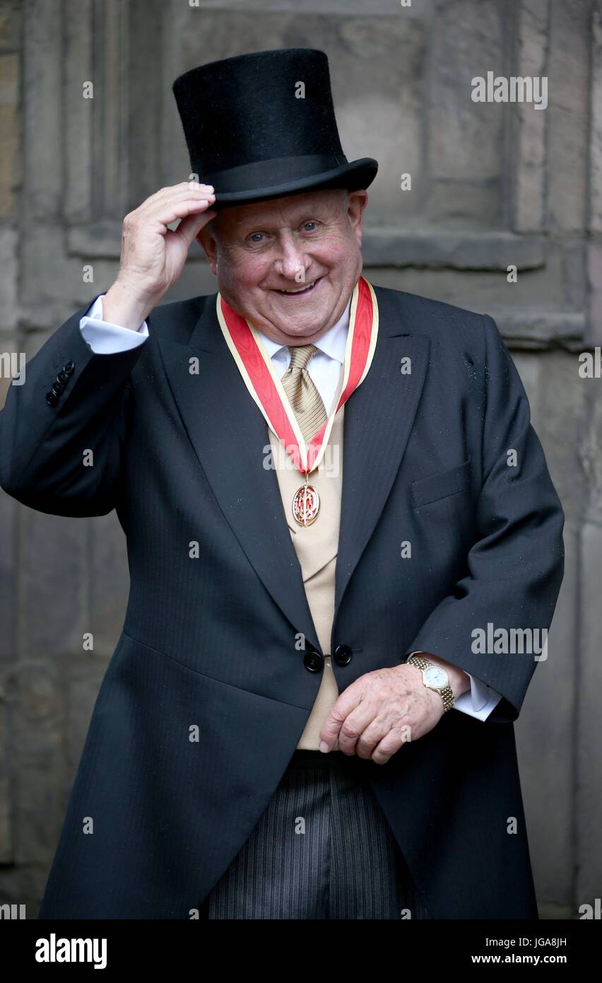 Sir John Campbell after receiving his Knighthood, for services to ...