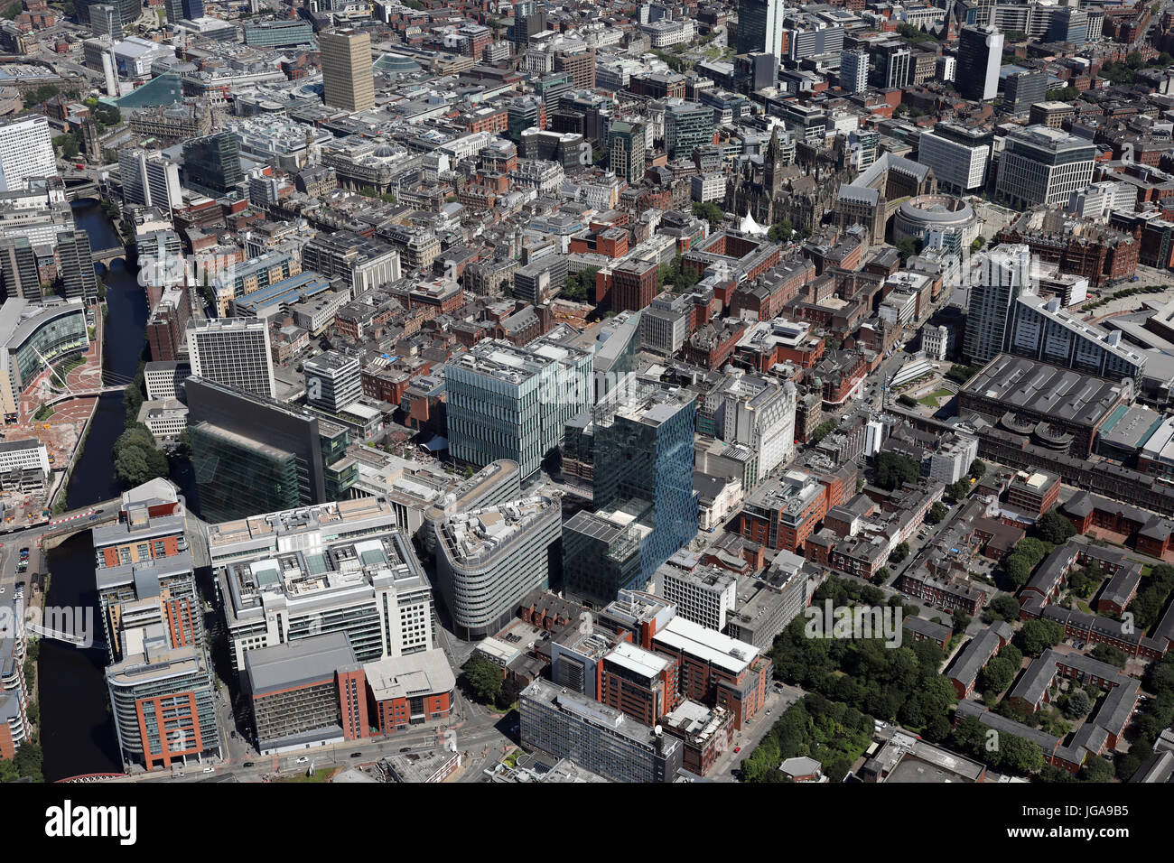 Manchester roof tops hi-res stock photography and images - Alamy