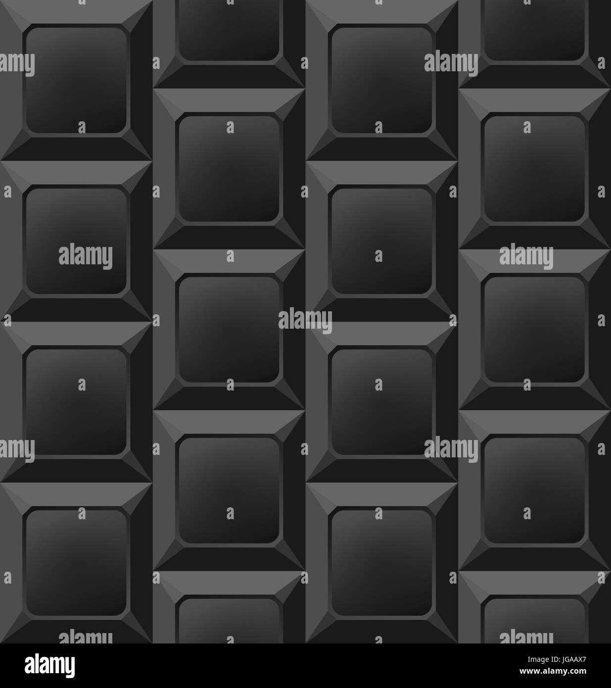 Illustration Geometric Black Seamless Pattern, Abstract Background ...