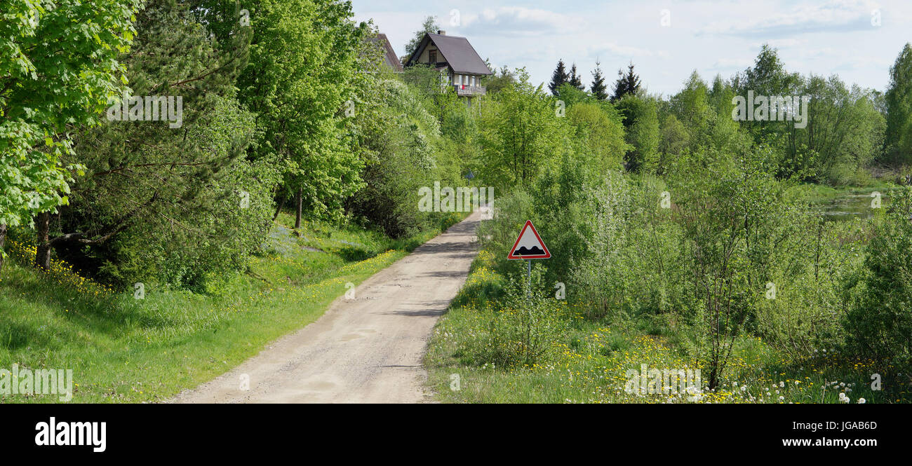 Bumpy road ahead hi-res stock photography and images - Alamy