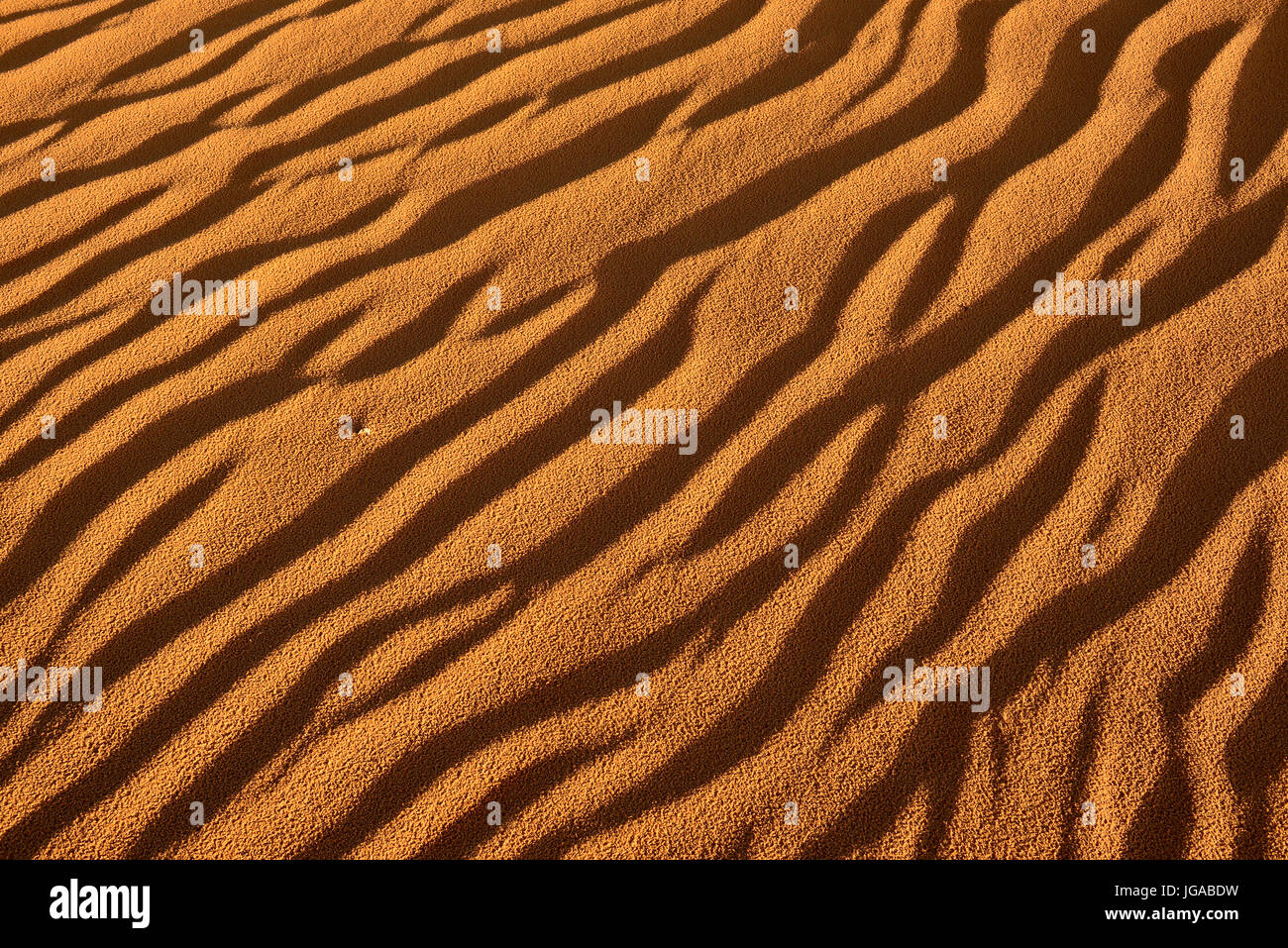 Sand ripples on sand dunes, Tassili n'Ajjer National Park, UNESCO World ...