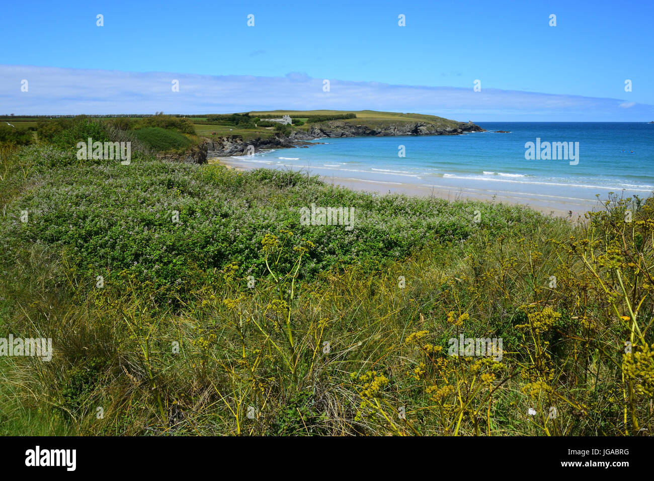 Harlyn bay, near Padstow, North Cornwall, England, UK Stock Photo - Alamy