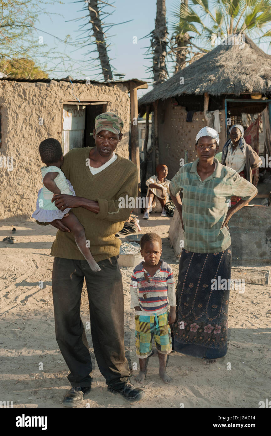 family group, mother, father, children, Maun Botswana Stock Photo - Alamy