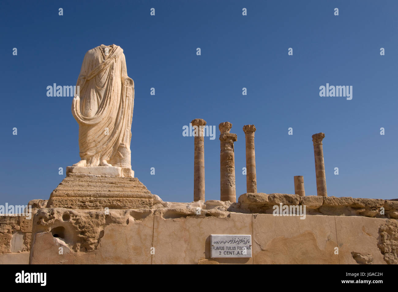 Sabratha Roman site, Tripolitania, Libya Stock Photo - Alamy