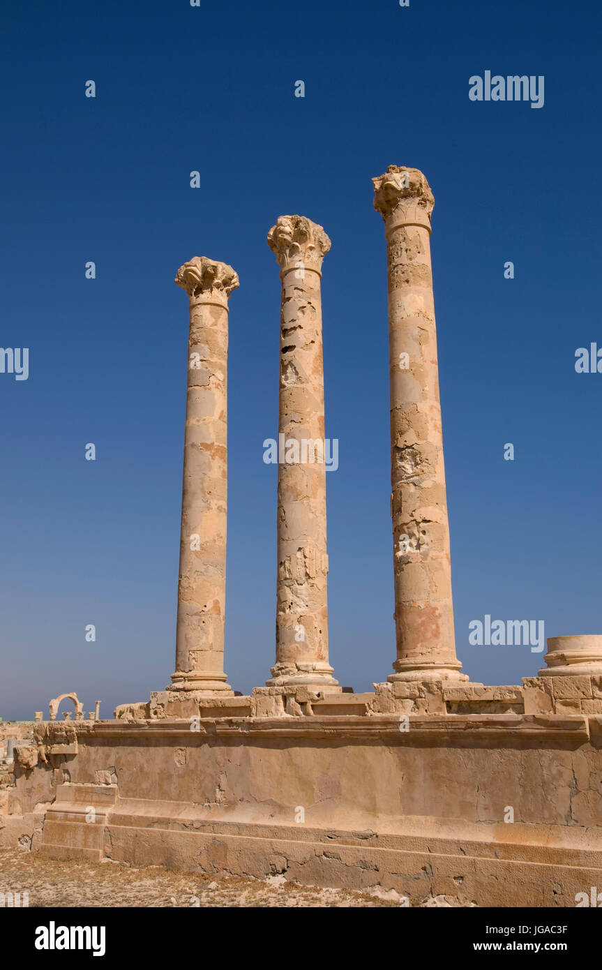 Sabratha Roman site, Tripolitania, Libya Stock Photo - Alamy