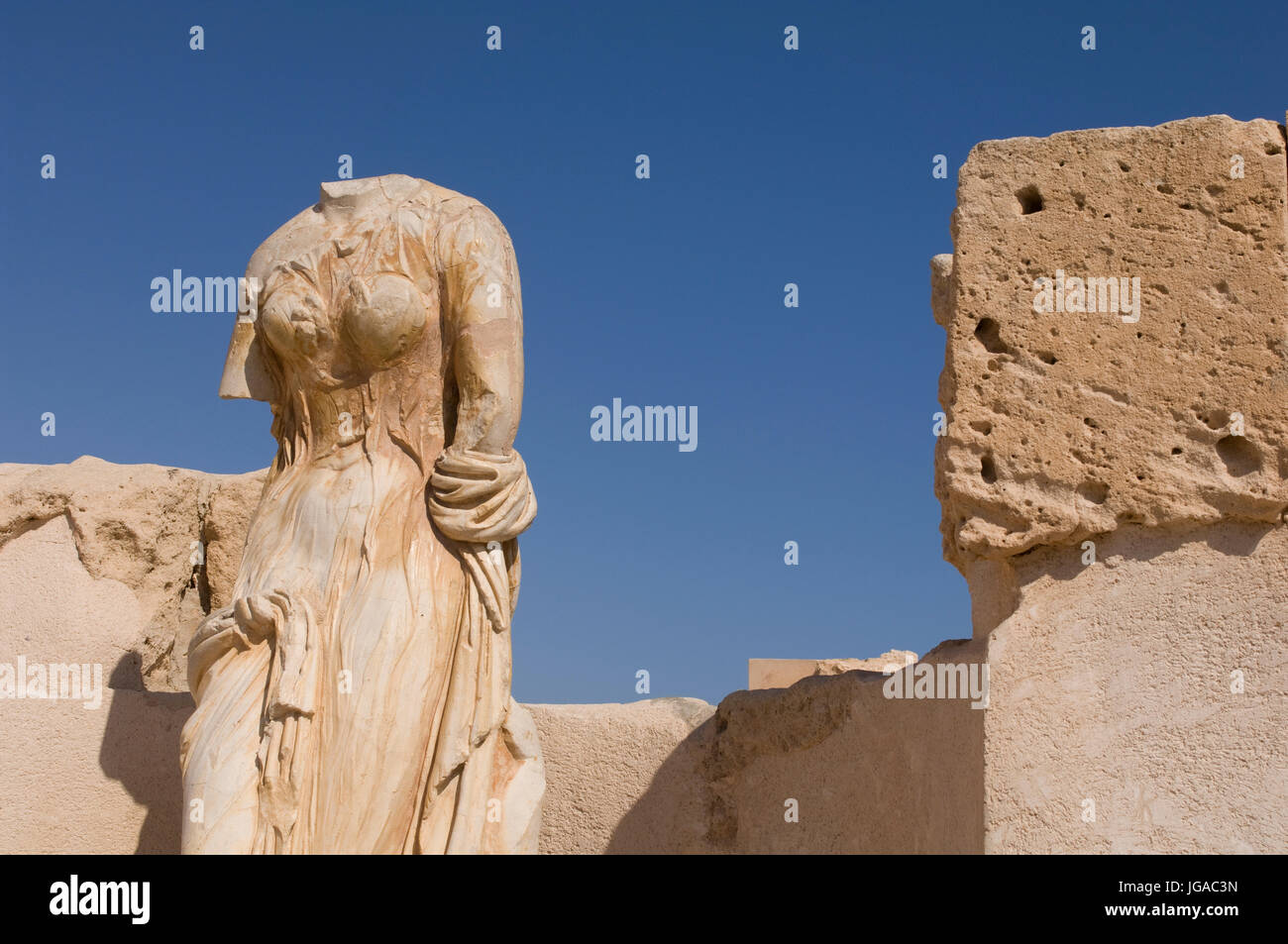 Sabratha Roman site, Tripolitania, Libya Stock Photo - Alamy