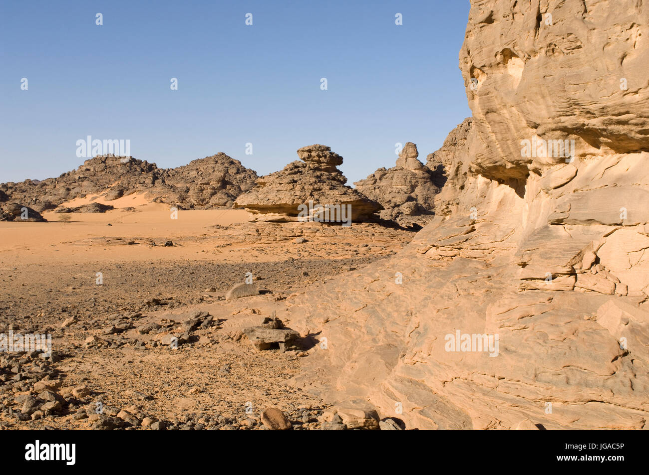 Akakus, Sahara desert, Fezzan, Libya Stock Photo - Alamy