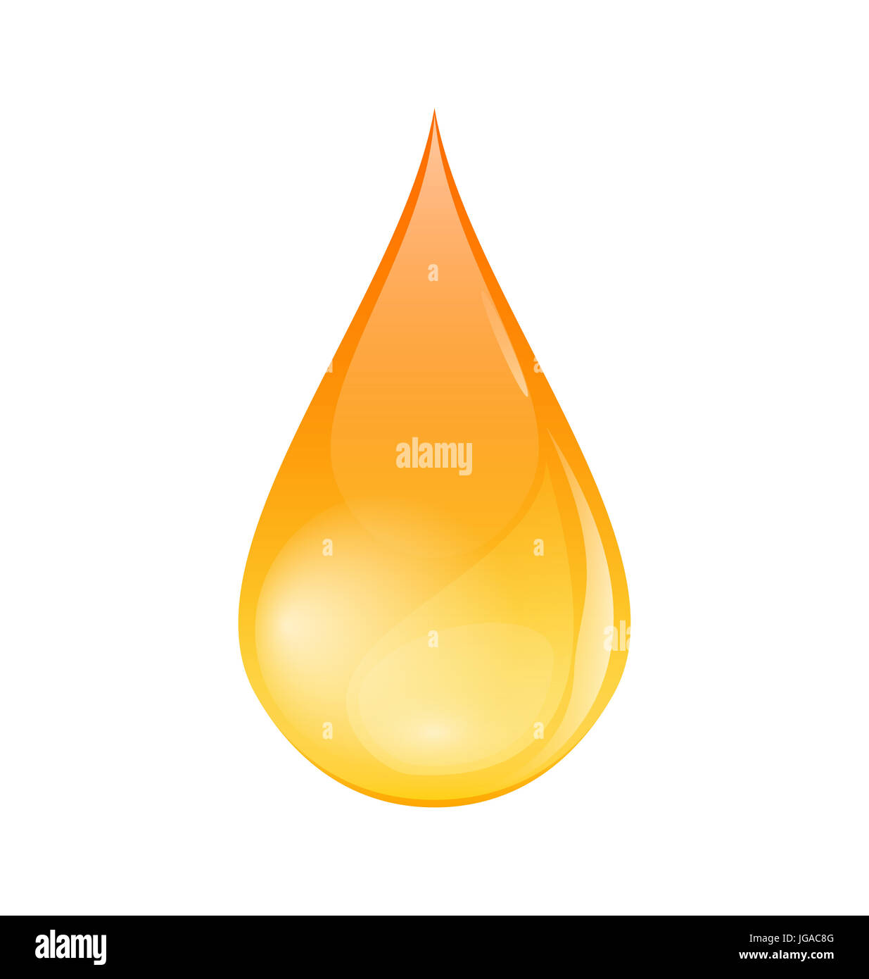 Illustration Single of Oil Drop Isolated on White Background Stock ...