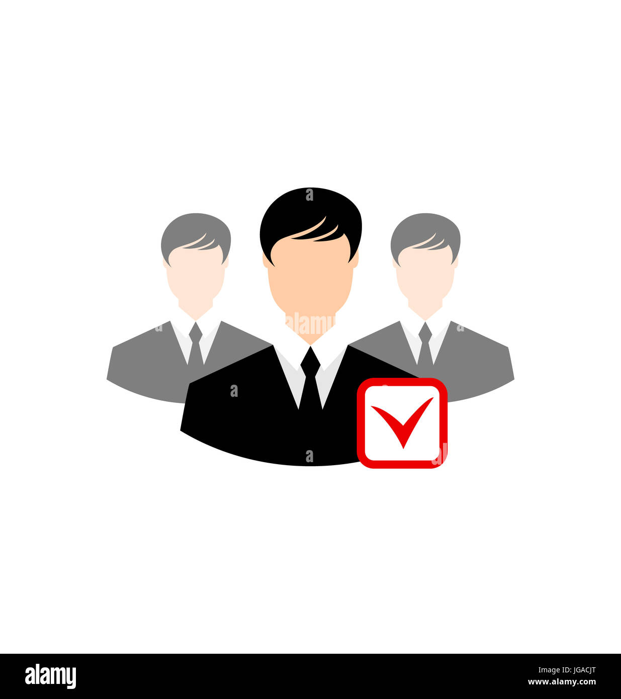 Avatar set front portrait office employee team for web design ...