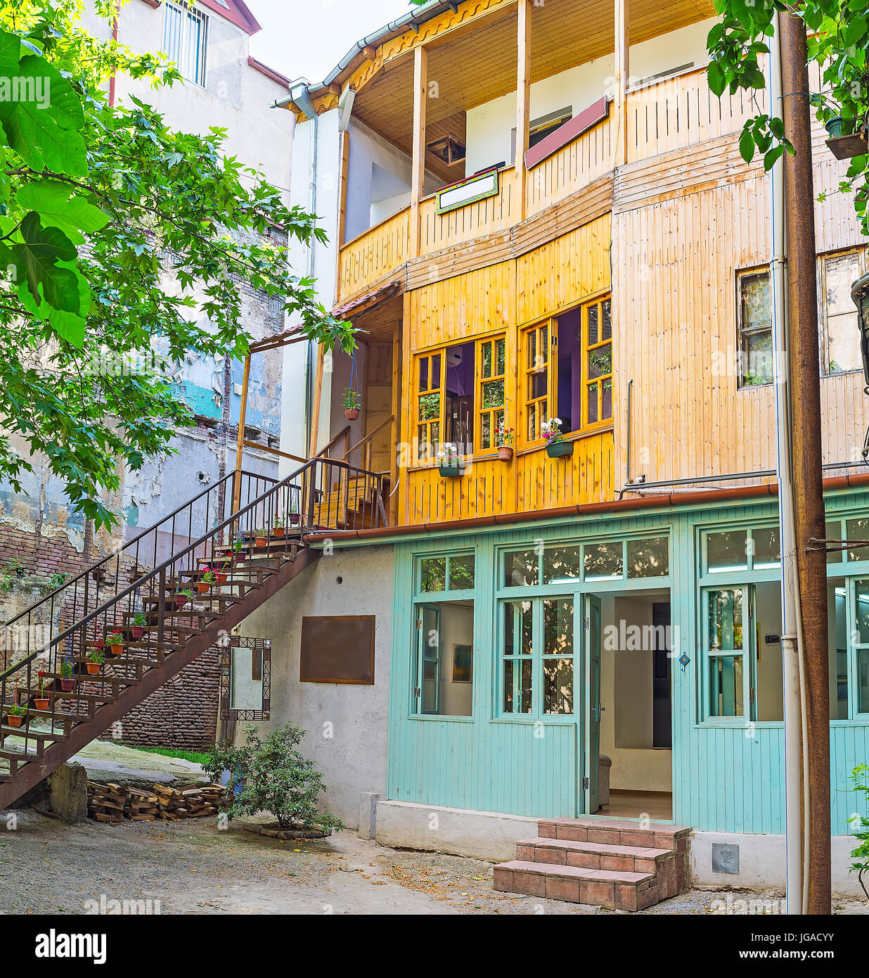 Covered External Staircase High Resolution Stock Photography and Images ...