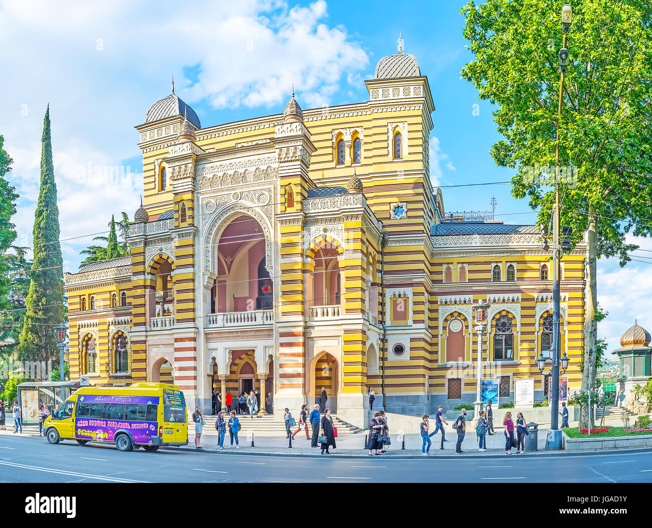 TBILISI, GEORGIA - JUNE 2, 2016: The facade of Opera and Ballet Theater ...