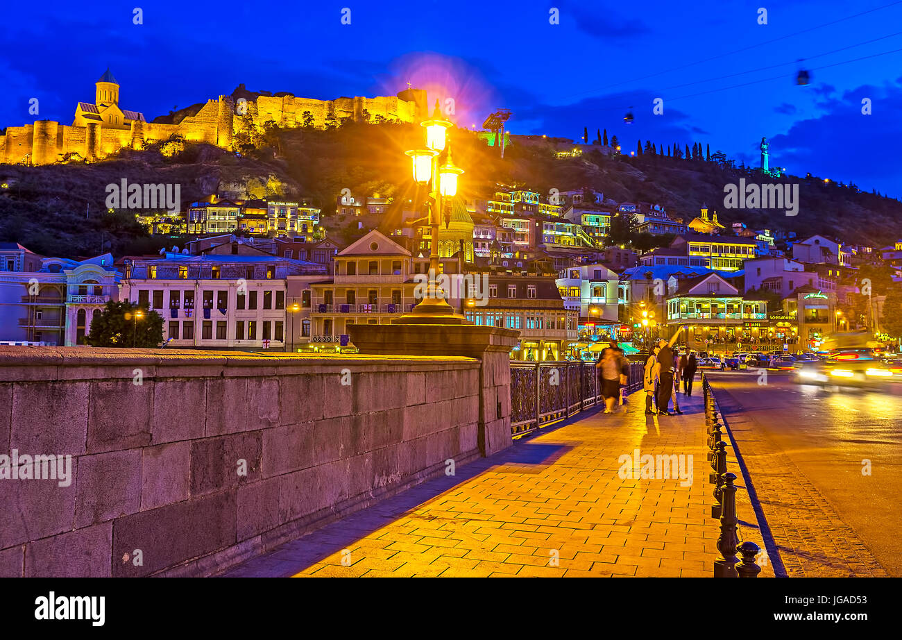 Metekhi bridge hi-res stock photography and images - Alamy