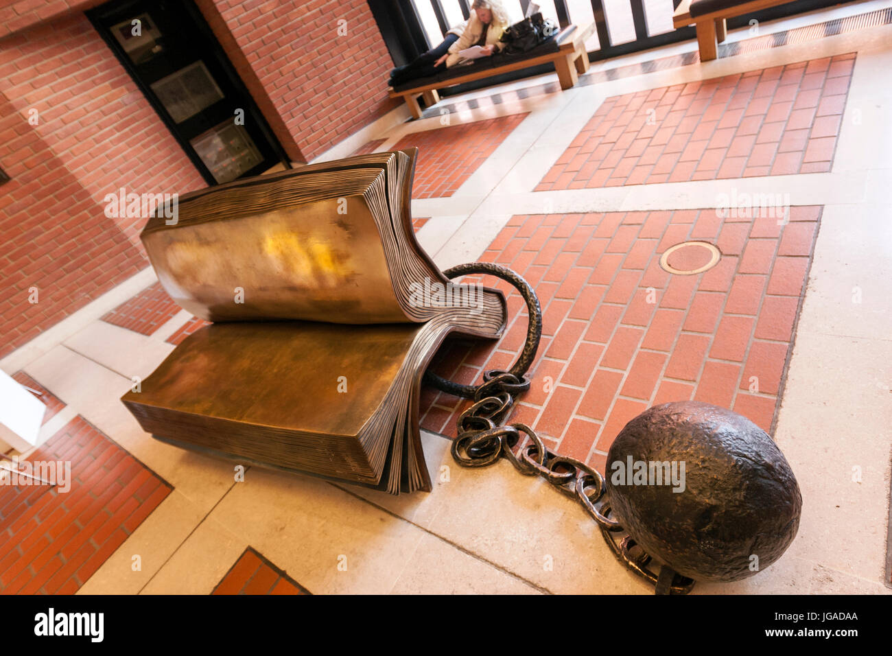 Bronze sculpture. Bill Woodrow's 'Sitting on History' at The British ...