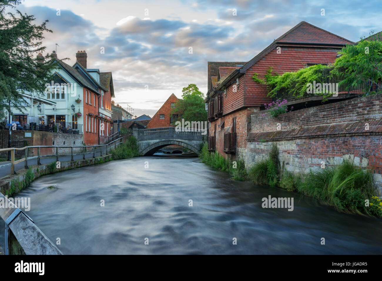 The River Itchen at Winchester in Hampshire, UK Stock Photo - Alamy