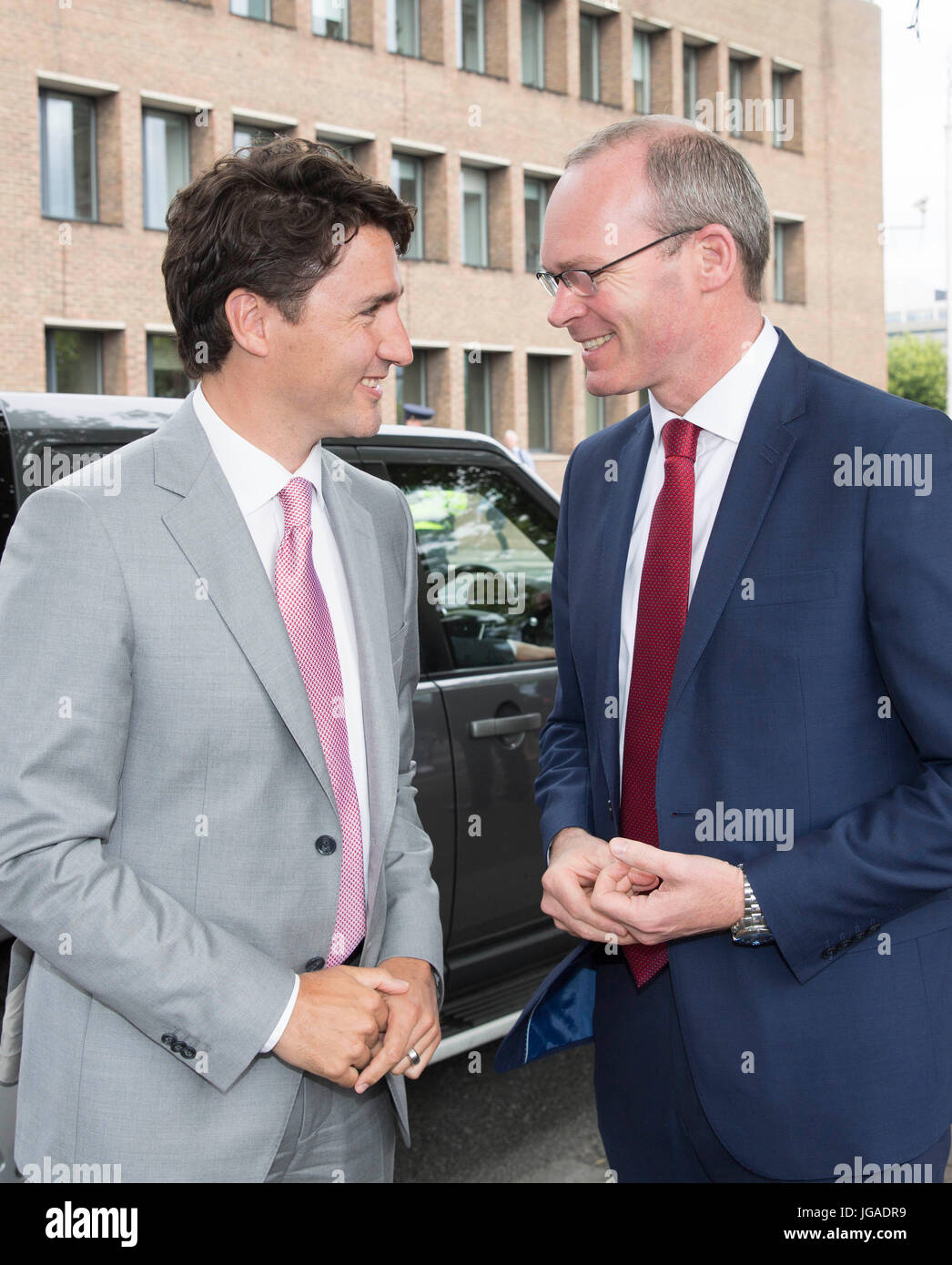 Canadian Prime Minister Justin Trudeau, with Minister For Foreign ...