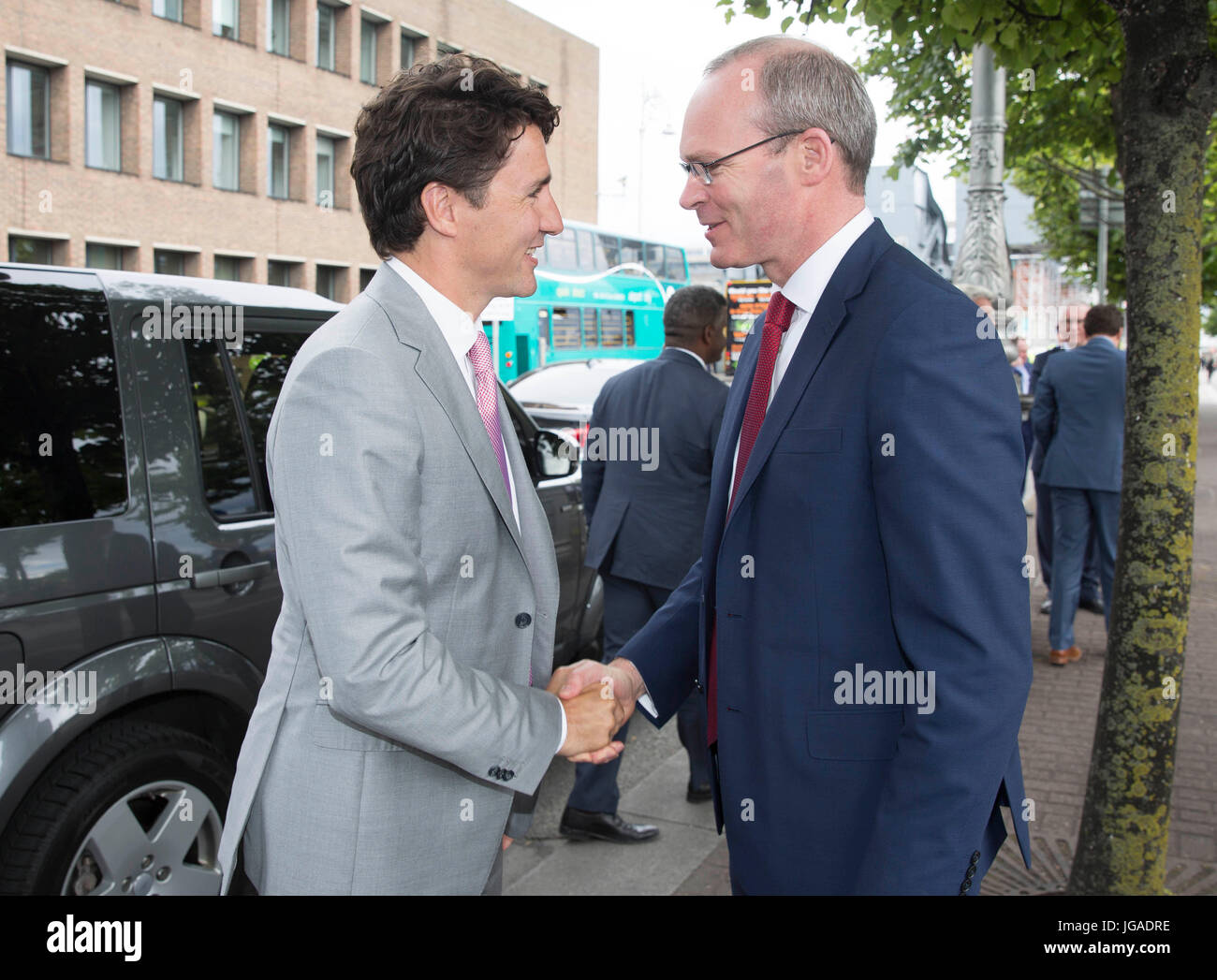 Canadian Prime Minister Justin Trudeau, with Minister For Foreign ...