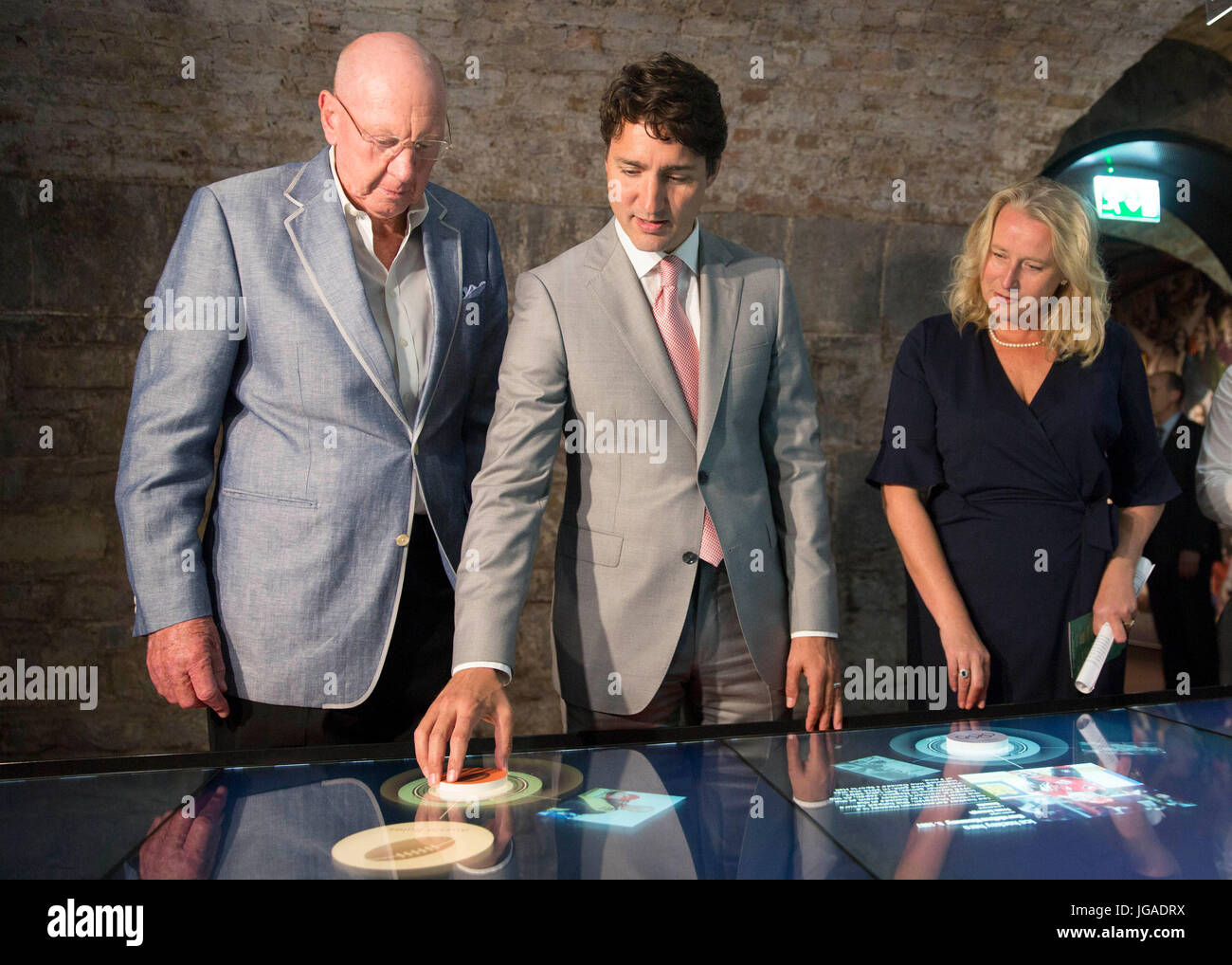Canadian Prime Minister Justin Trudeau, with Neville Isdell Founder ...