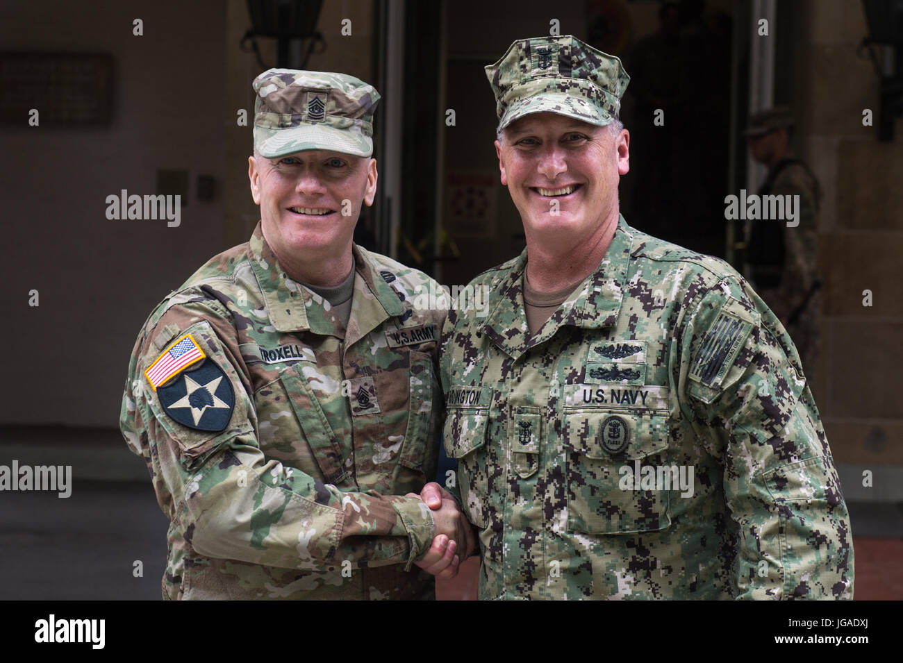 U.S. Army Command Sgt. Maj. John W. Troxell, Senior Enlisted Advisor to ...