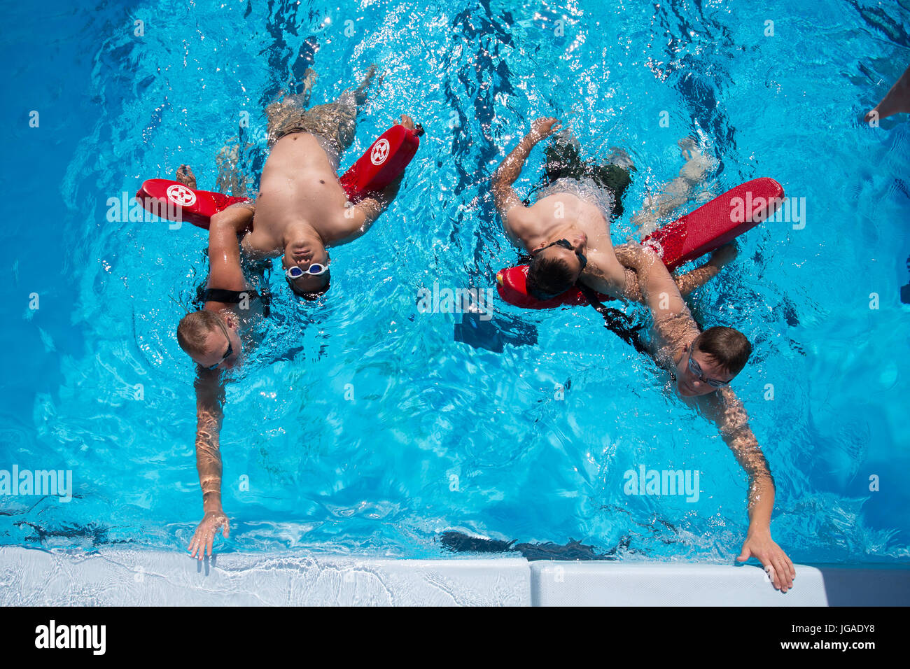 U.S. Marines assigned to the 2nd Marine Aircraft Wing conduct water ...