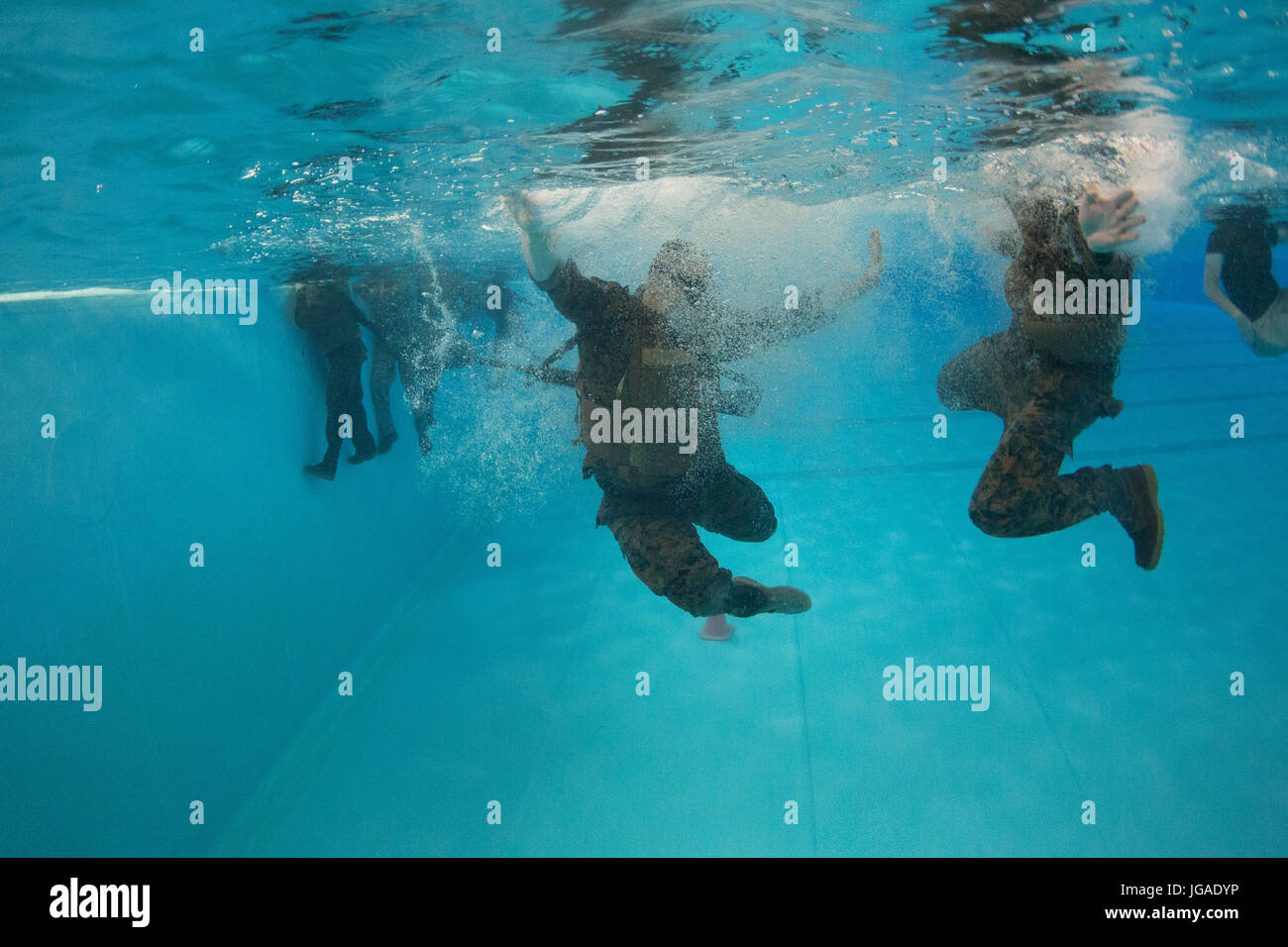 U.S. Marines assigned to the 2nd Marine Aircraft Wing participate in ...