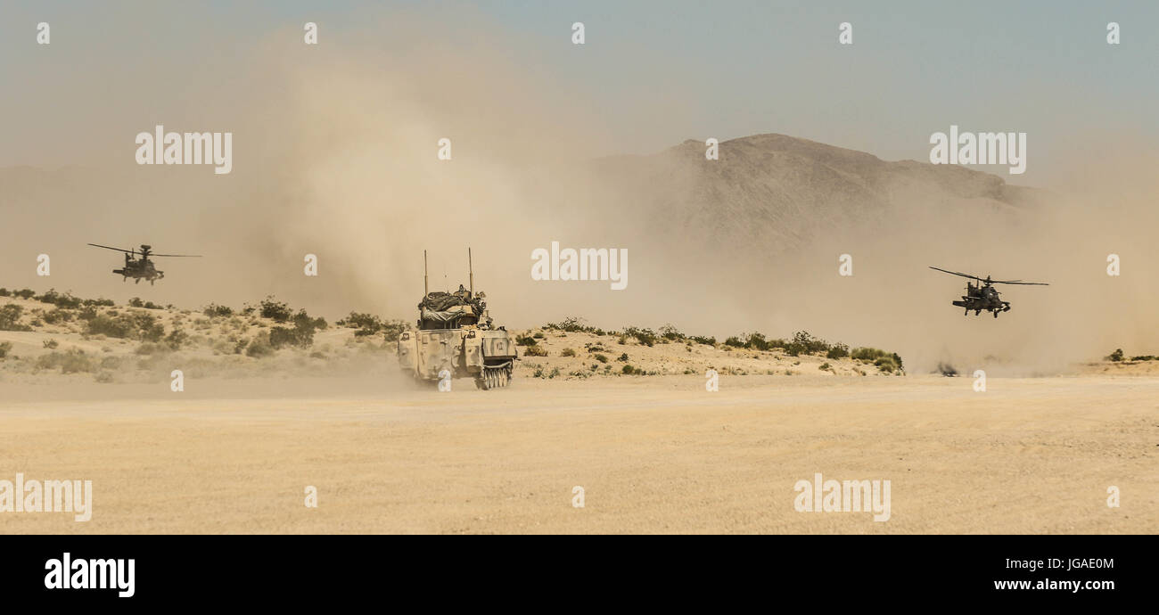 FORT IRWIN, Calif. – A Main Battle Tank from Coldsteel Troop, 1st ...