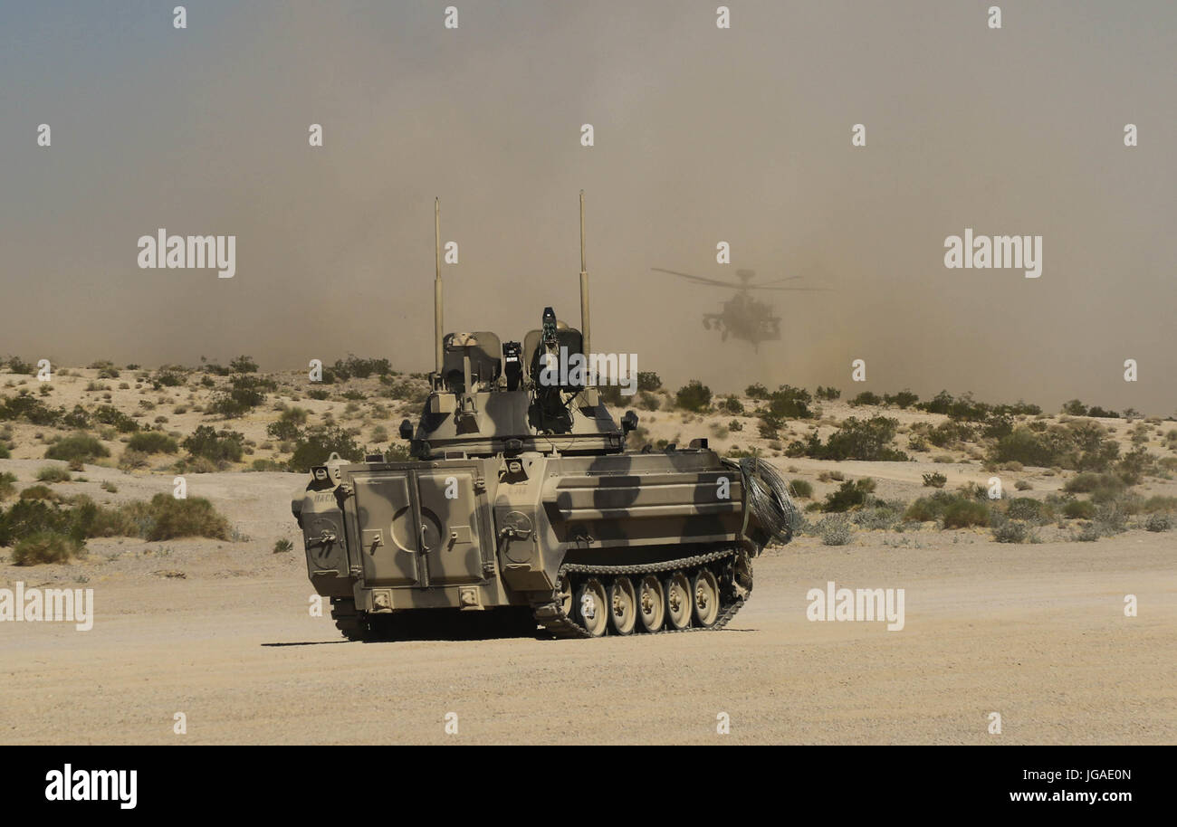 FORT IRWIN, Calif. – A OPFOR Surrogate Vehicle from Coldsteel Troop ...