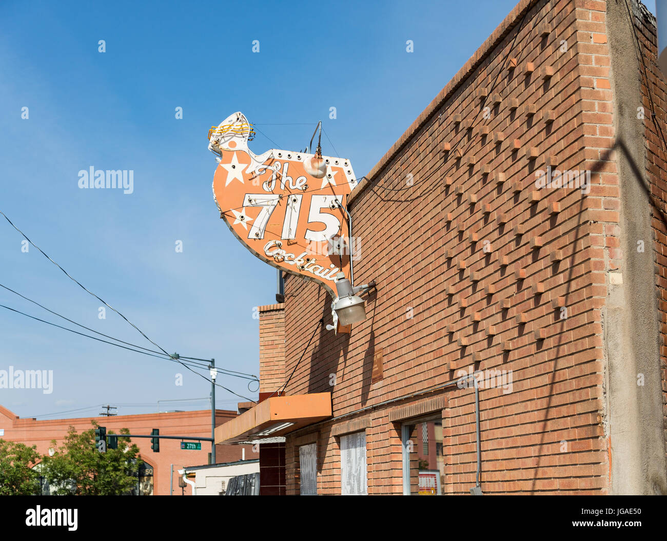 The 715 Cocktail Lounge in Denver Stock Photo - Alamy