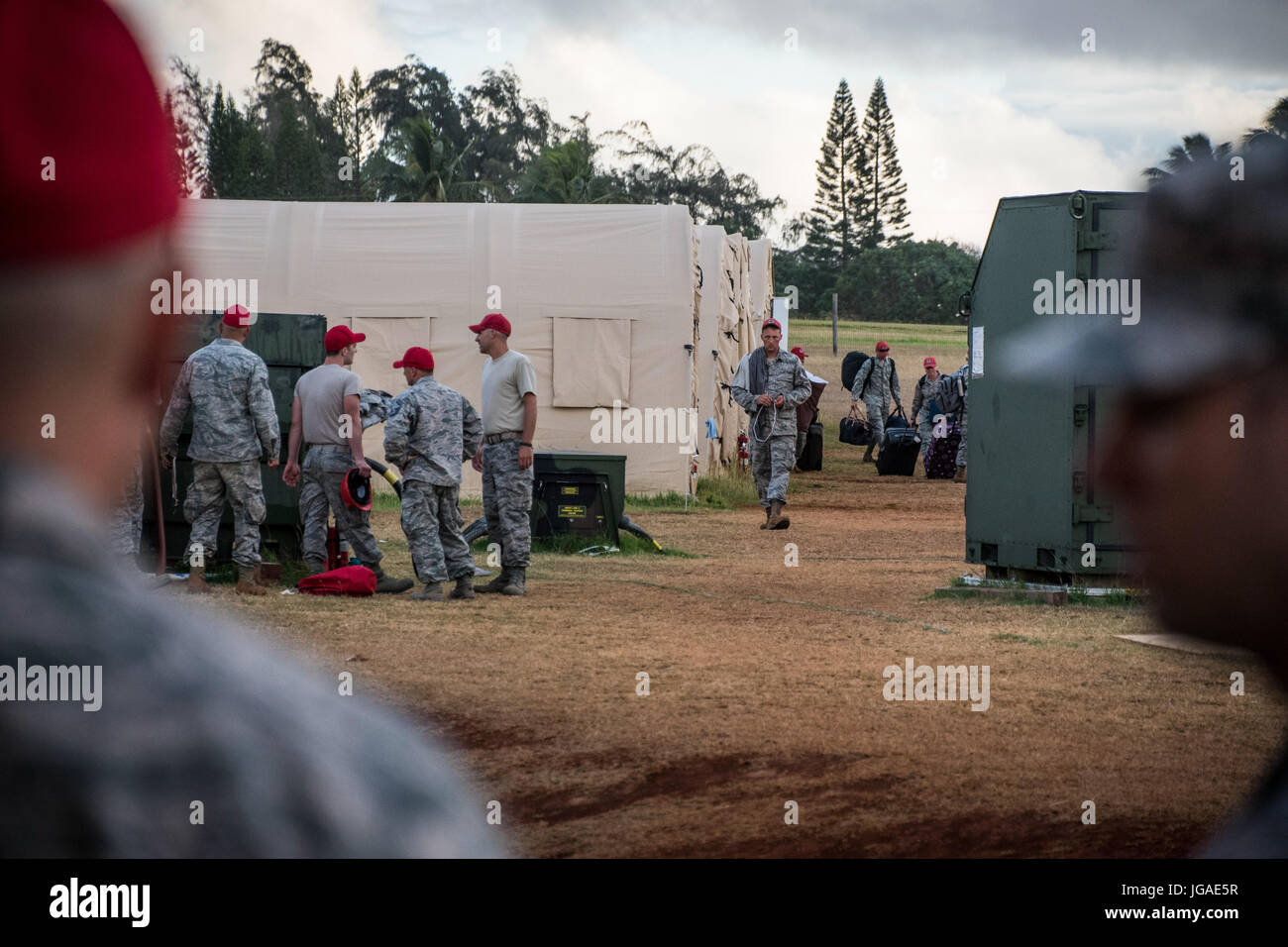 Ohio Air National Guard members from the 200th RED HORSE Squadron (RHS ...