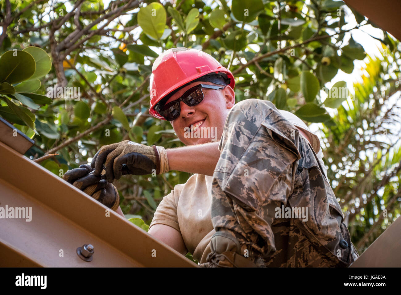 Technical Sgt. Justin Bell from the 200th RED HORSE Squadron (RHS ...
