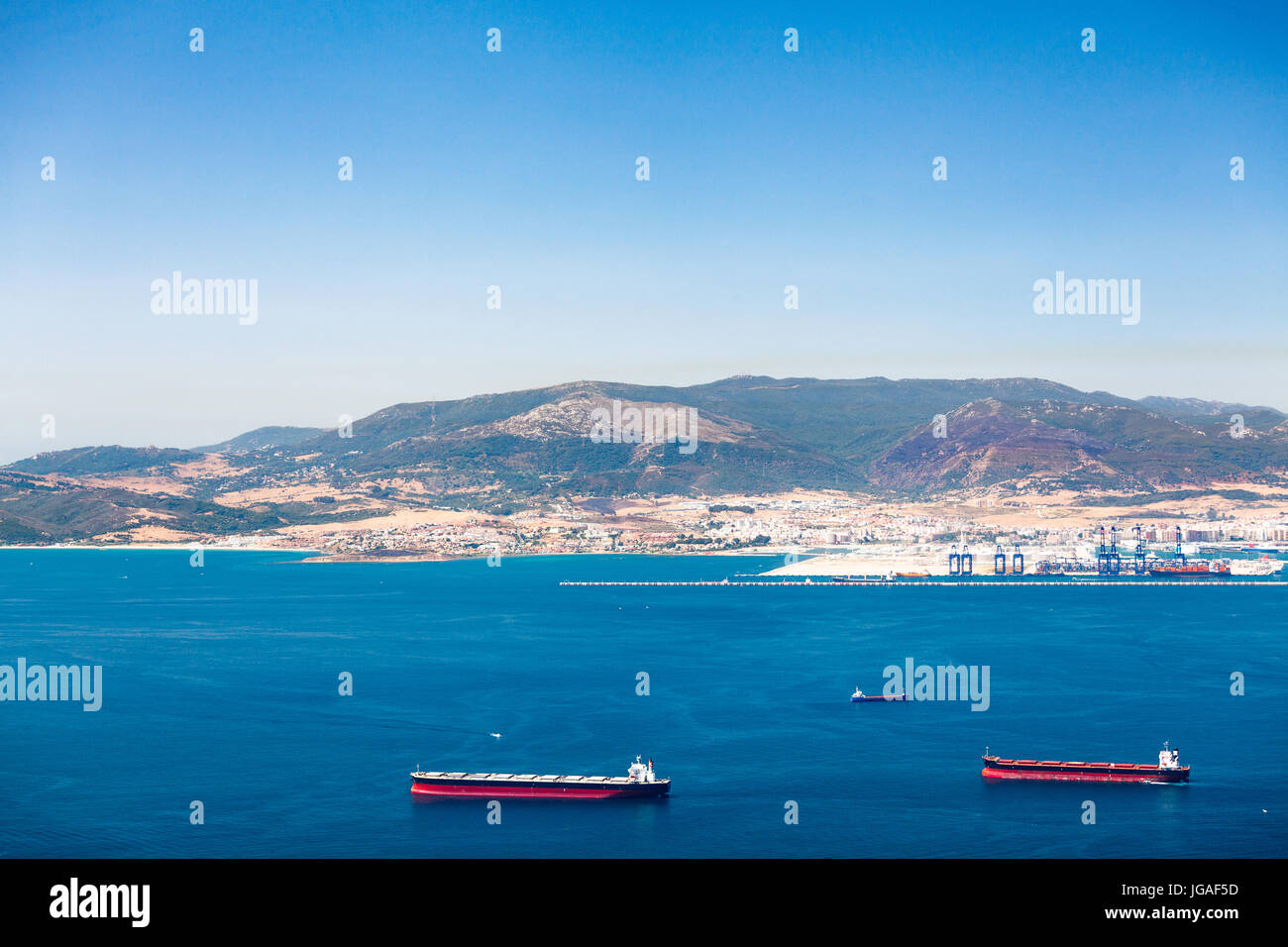 Strait of gibraltar aerial hi-res stock photography and images - Alamy