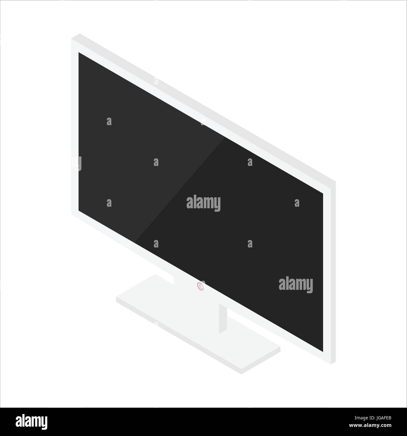 Vector illustration 3d isometric perspective new modern blank white ...