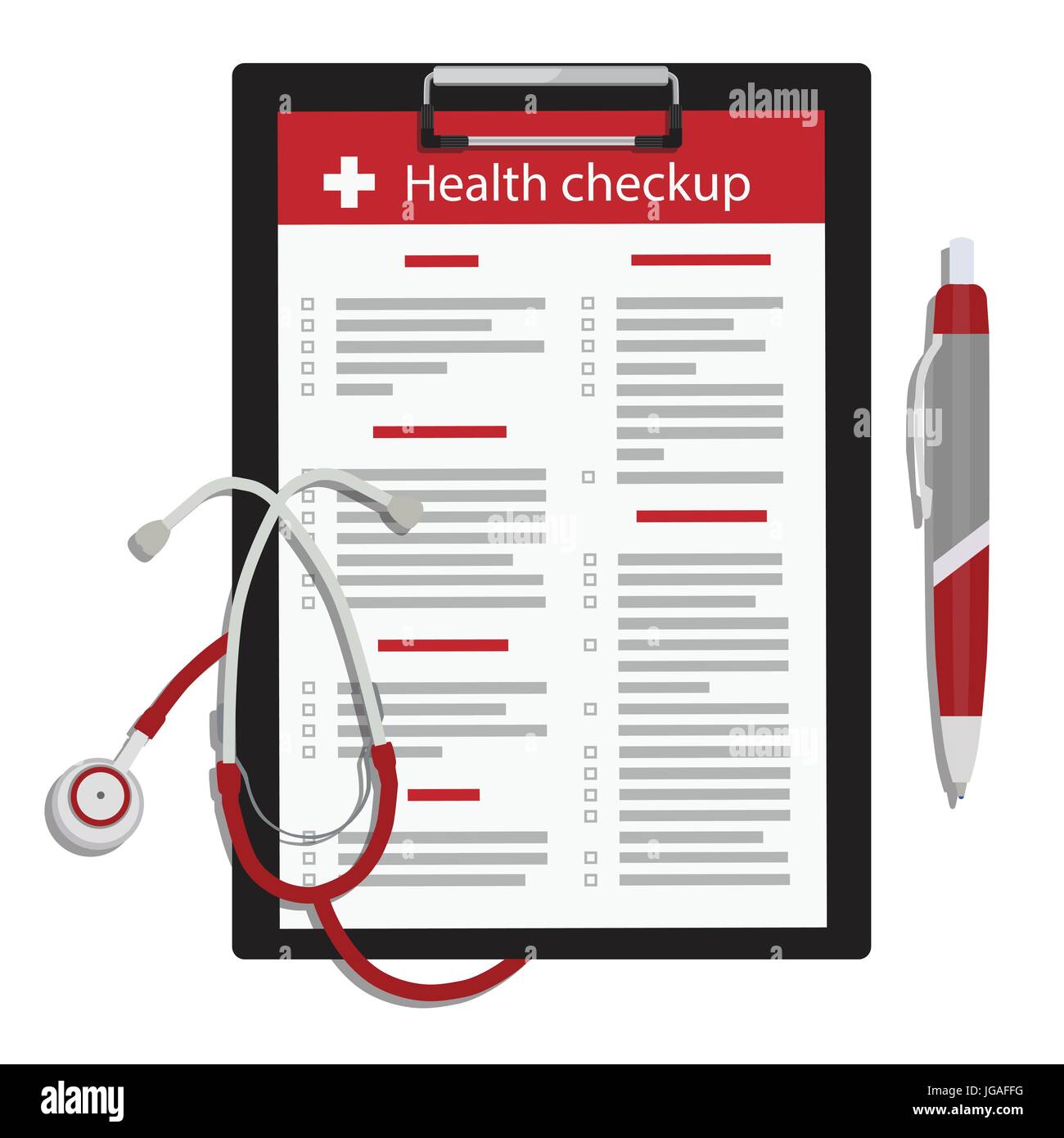 Vector illustration health checkup healthcare concept. Health check ...