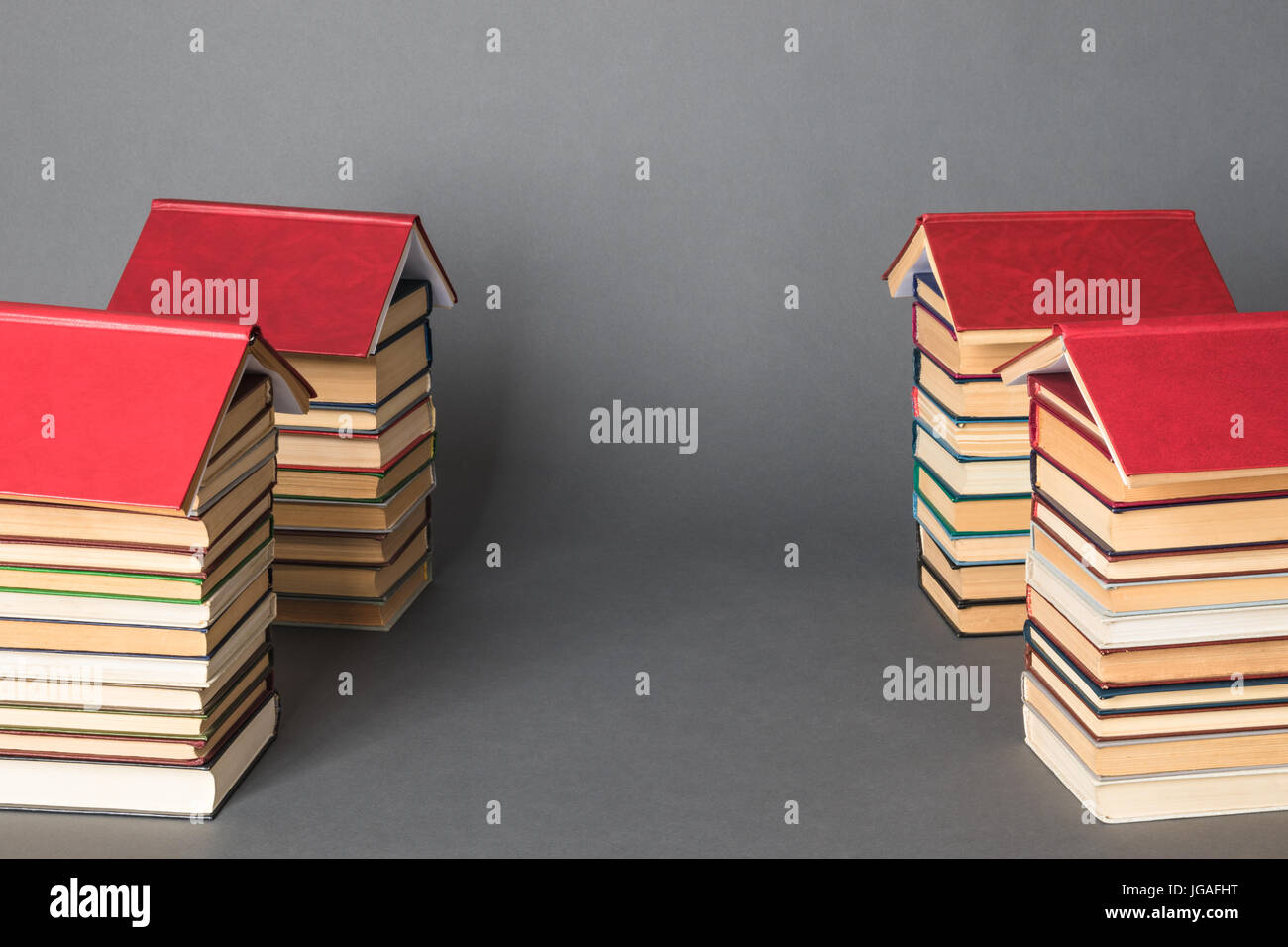 Education concept. Books as a basis for perspectives of development ...