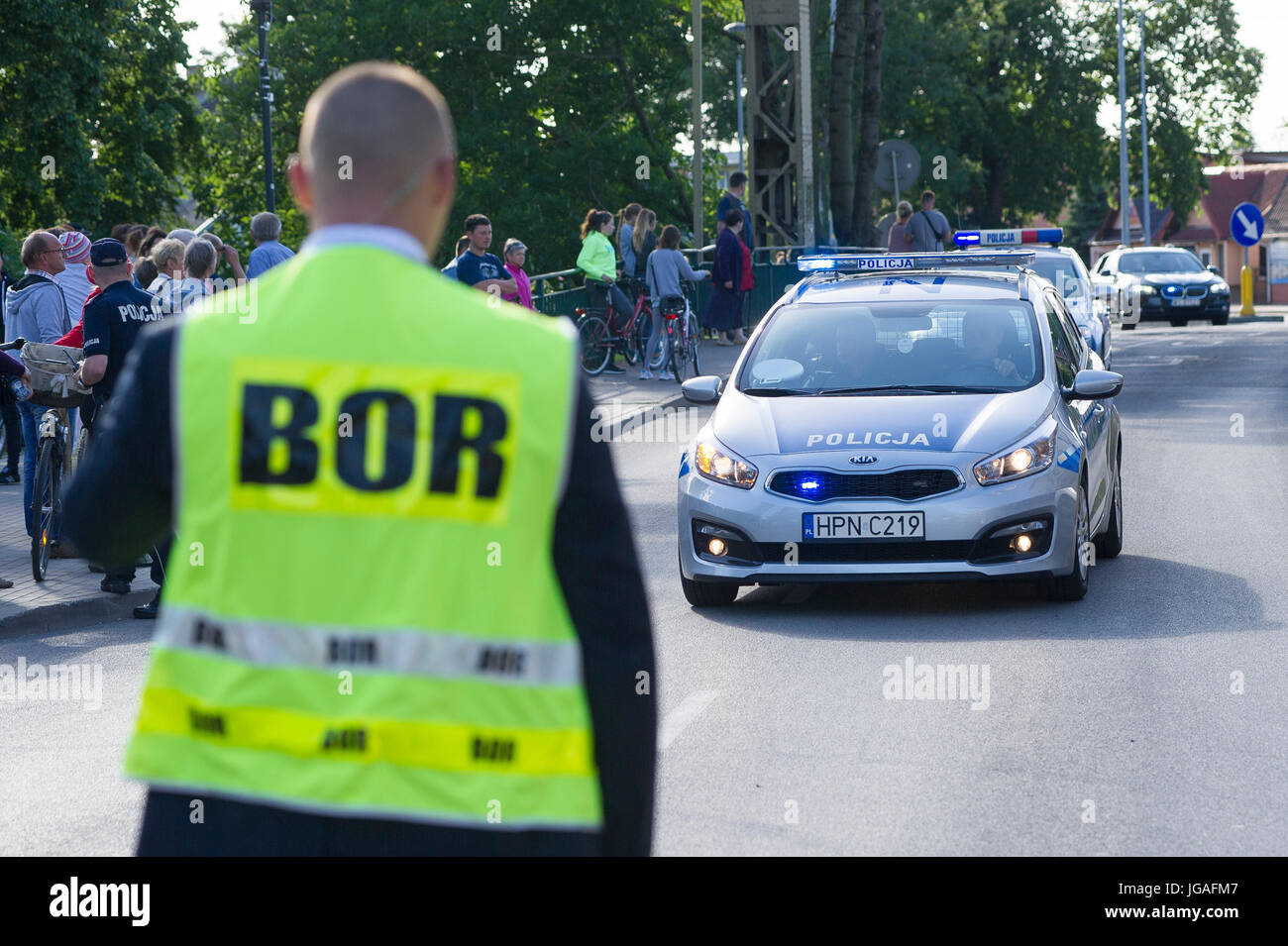 Government Protection Bureau (Biuro Ochrony Rzadu BOR) officer during a ...