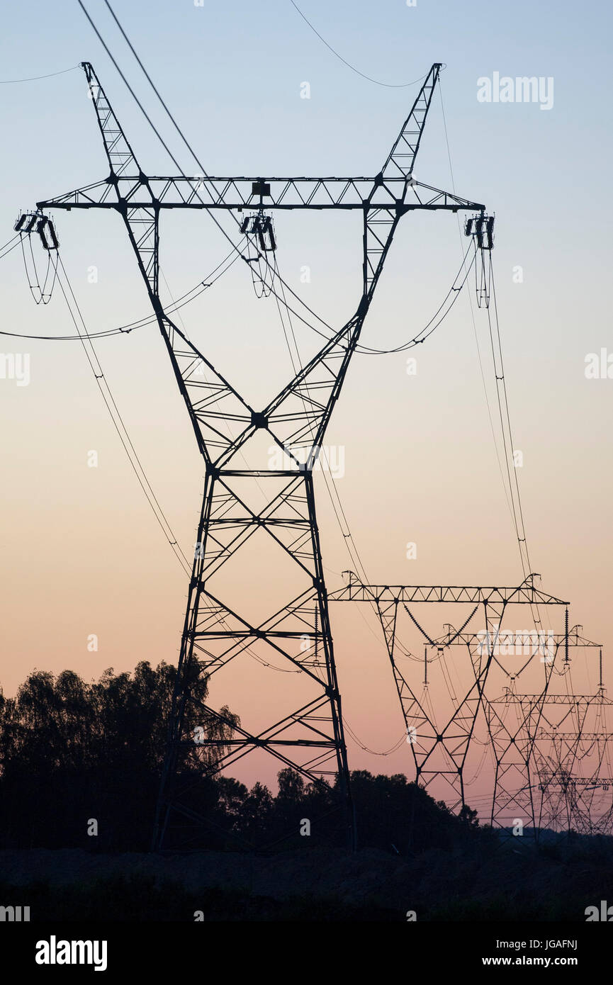 High voltage power lines in Cedry Male, Poland 21 June 2017 © Wojciech ...