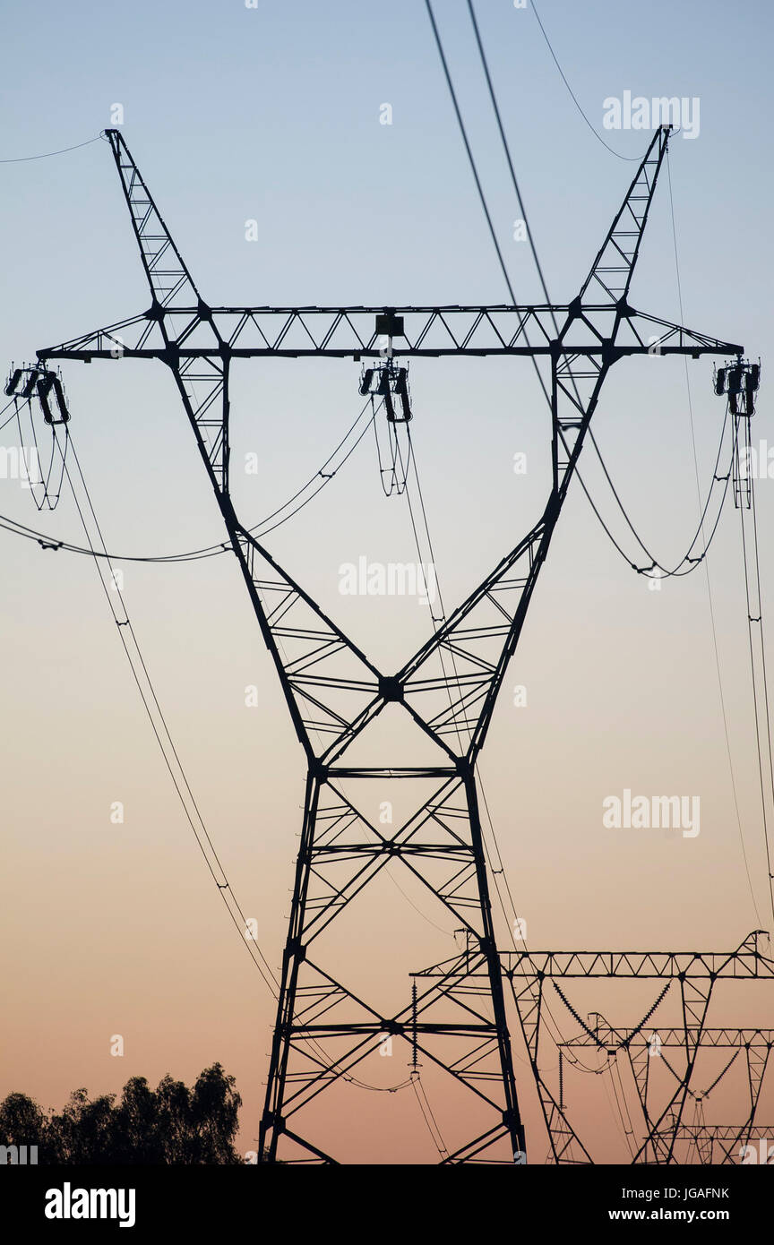 High voltage power lines in Cedry Male, Poland 21 June 2017 © Wojciech ...