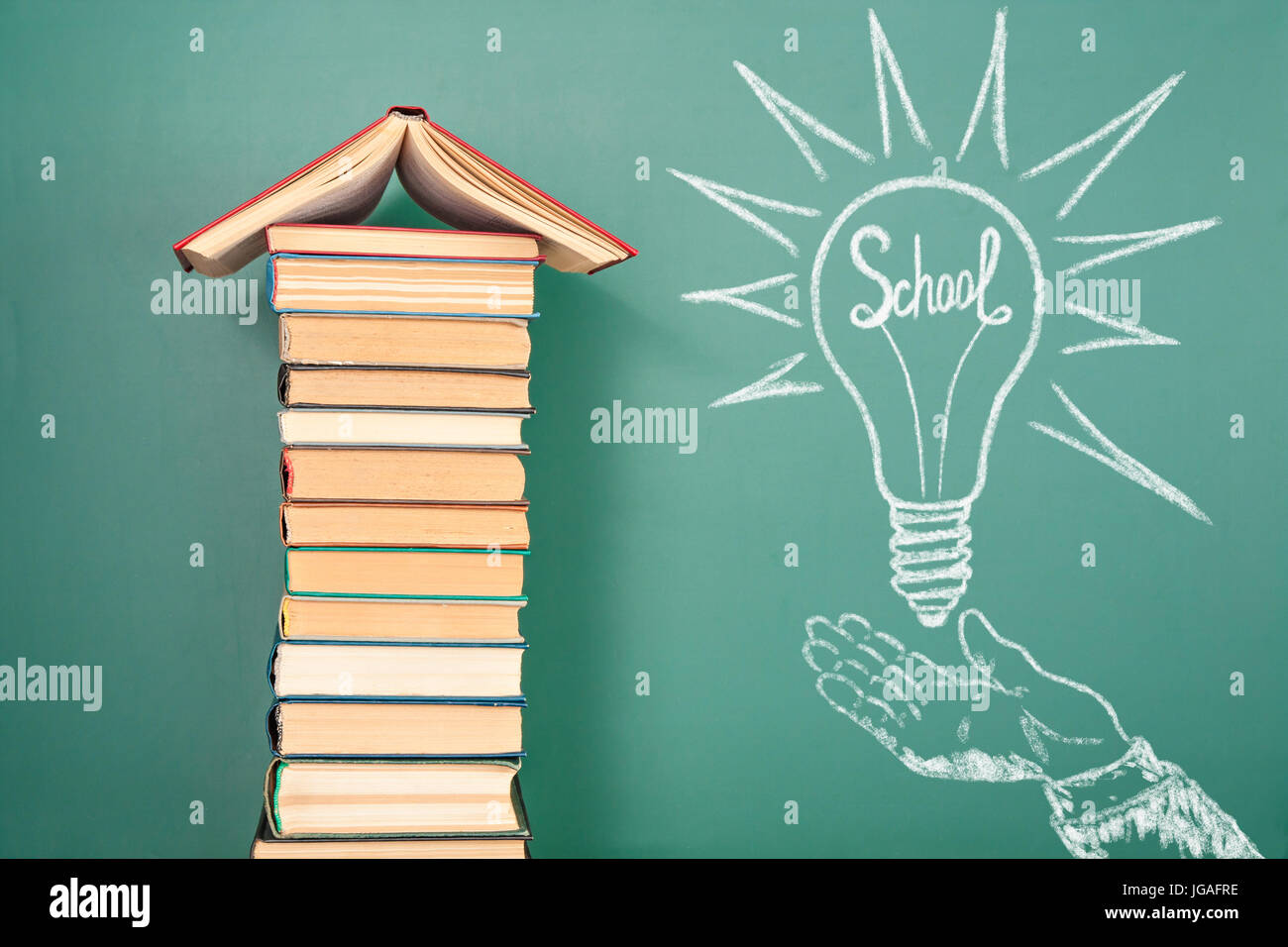 Books as the school giving knowledge Stock Photo - Alamy