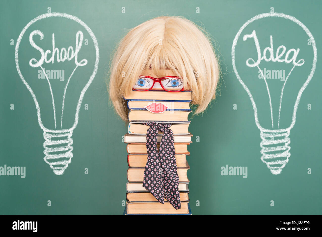 Teacher female school book hi-res stock photography and images - Alamy