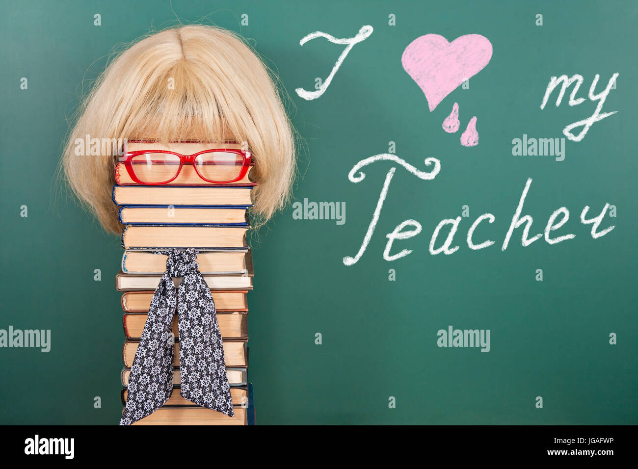I love my Teacher, funny education concept Stock Photo - Alamy