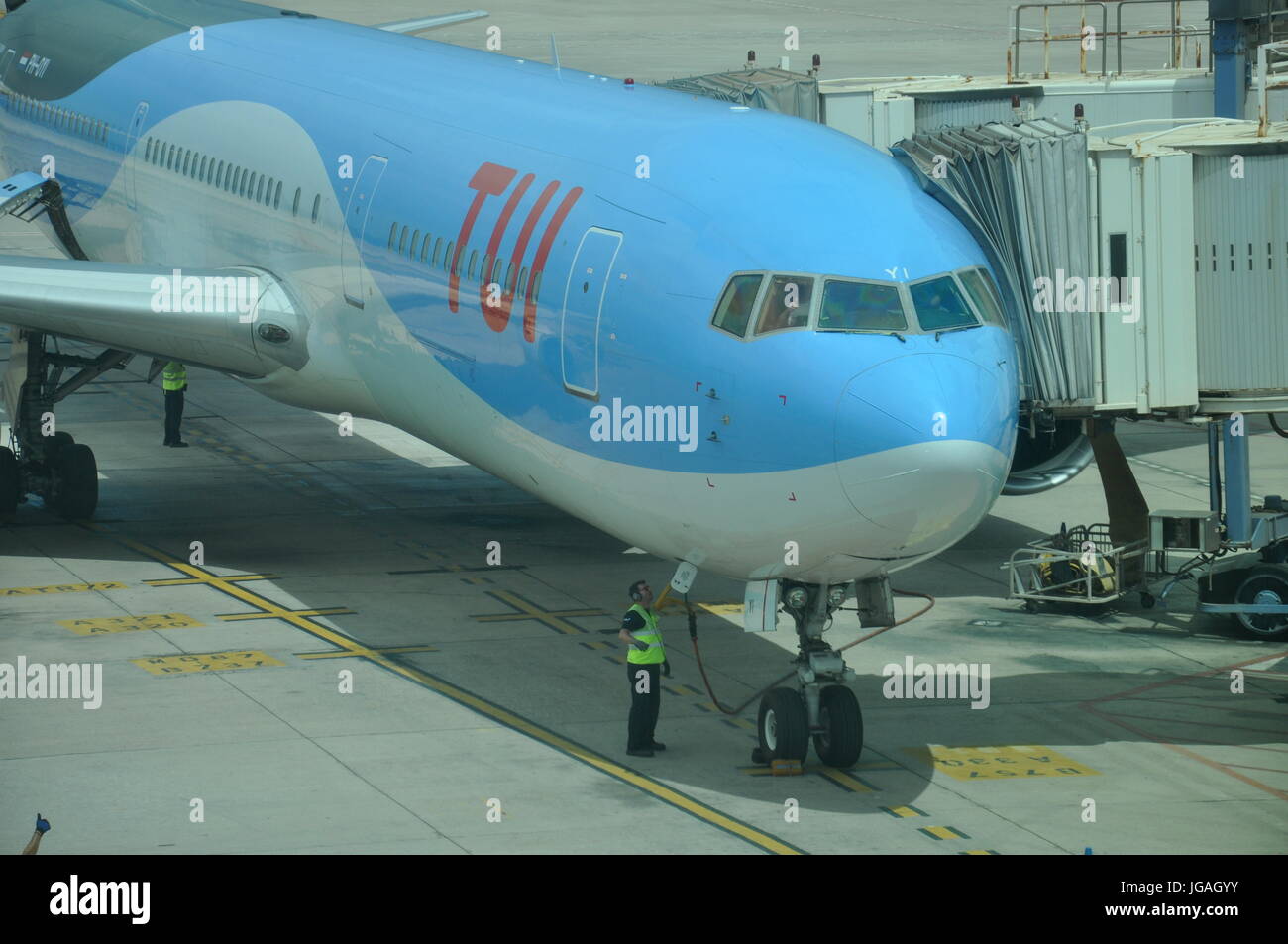 Boeing B767, TUI, Canary Islands, airliner Stock Photo - Alamy