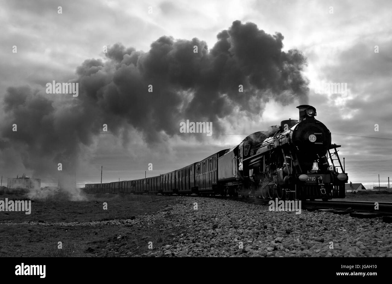 15 inch steam locomotive Black and White Stock Photos & Images - Alamy