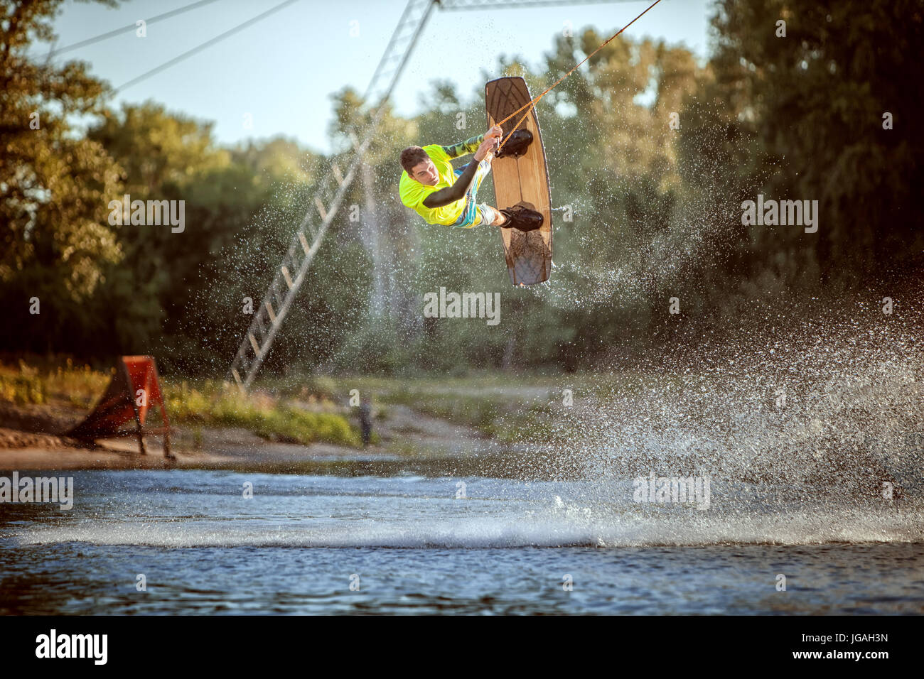 Wakeboard jumping hi-res stock photography and images - Alamy