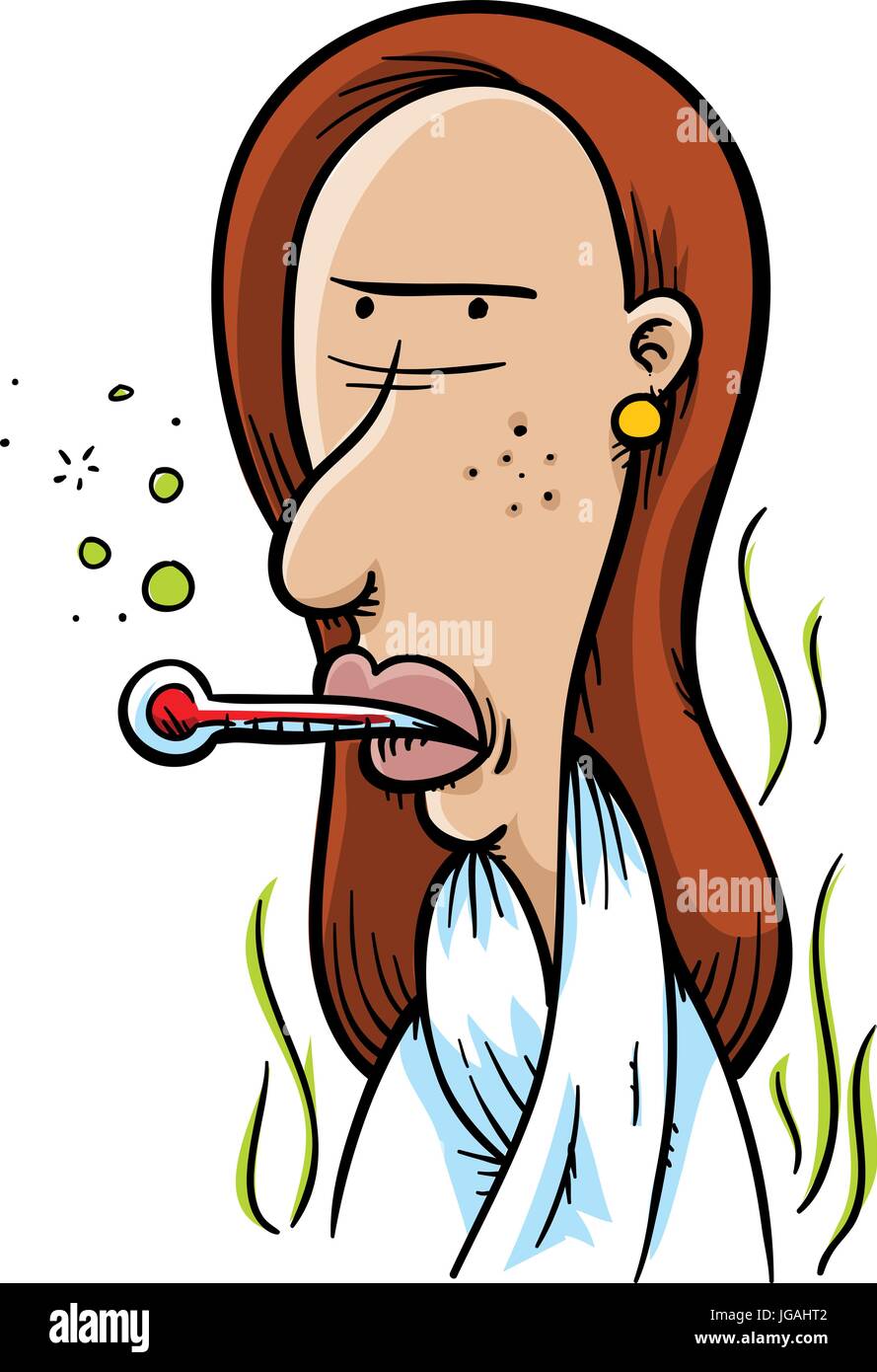 Sick Person Cartoon Stock Photos & Sick Person Cartoon Stock Images - Alamy