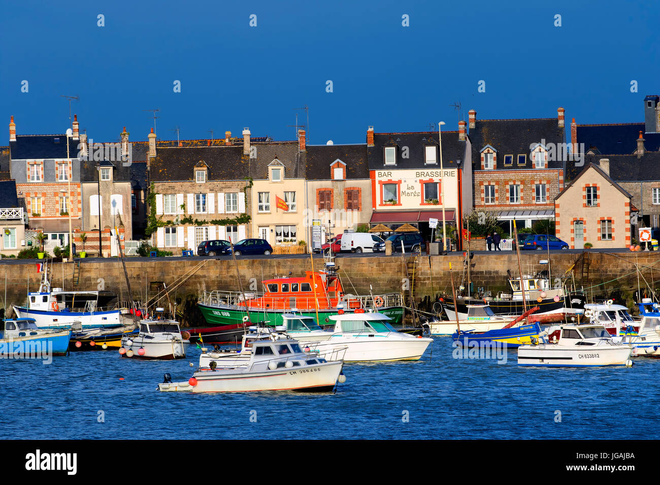 The harbour of Barfleur in Cotentin Peninsula, Normandy Stock Photo - Alamy