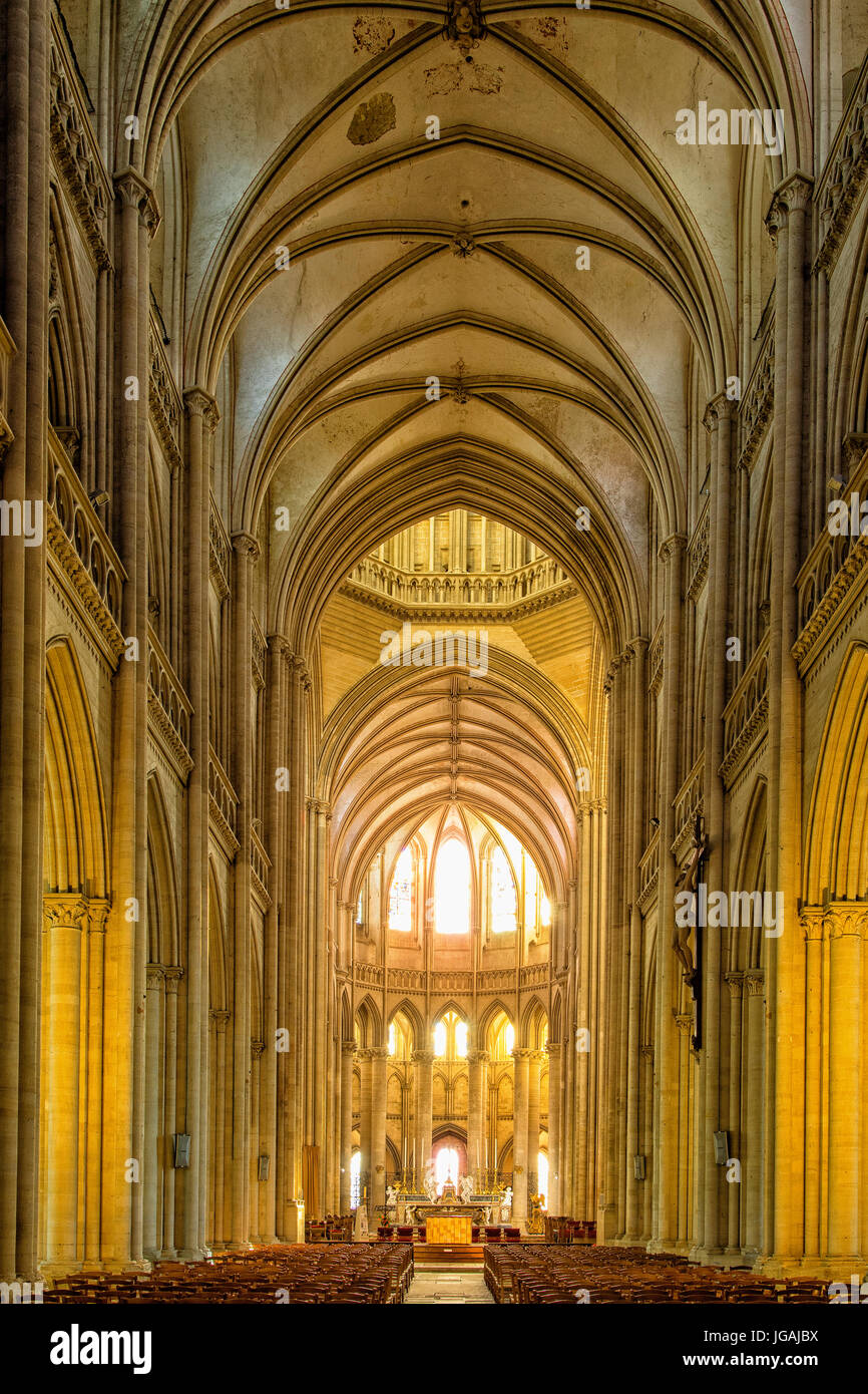 The cathedral of Coutances Stock Photo - Alamy