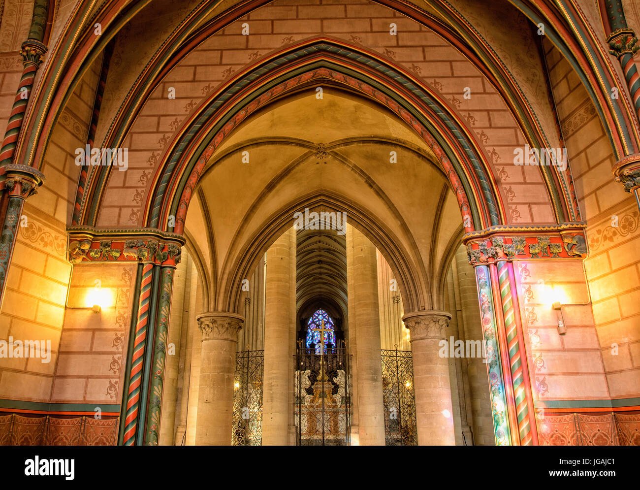 The cathedral of Coutances Stock Photo - Alamy