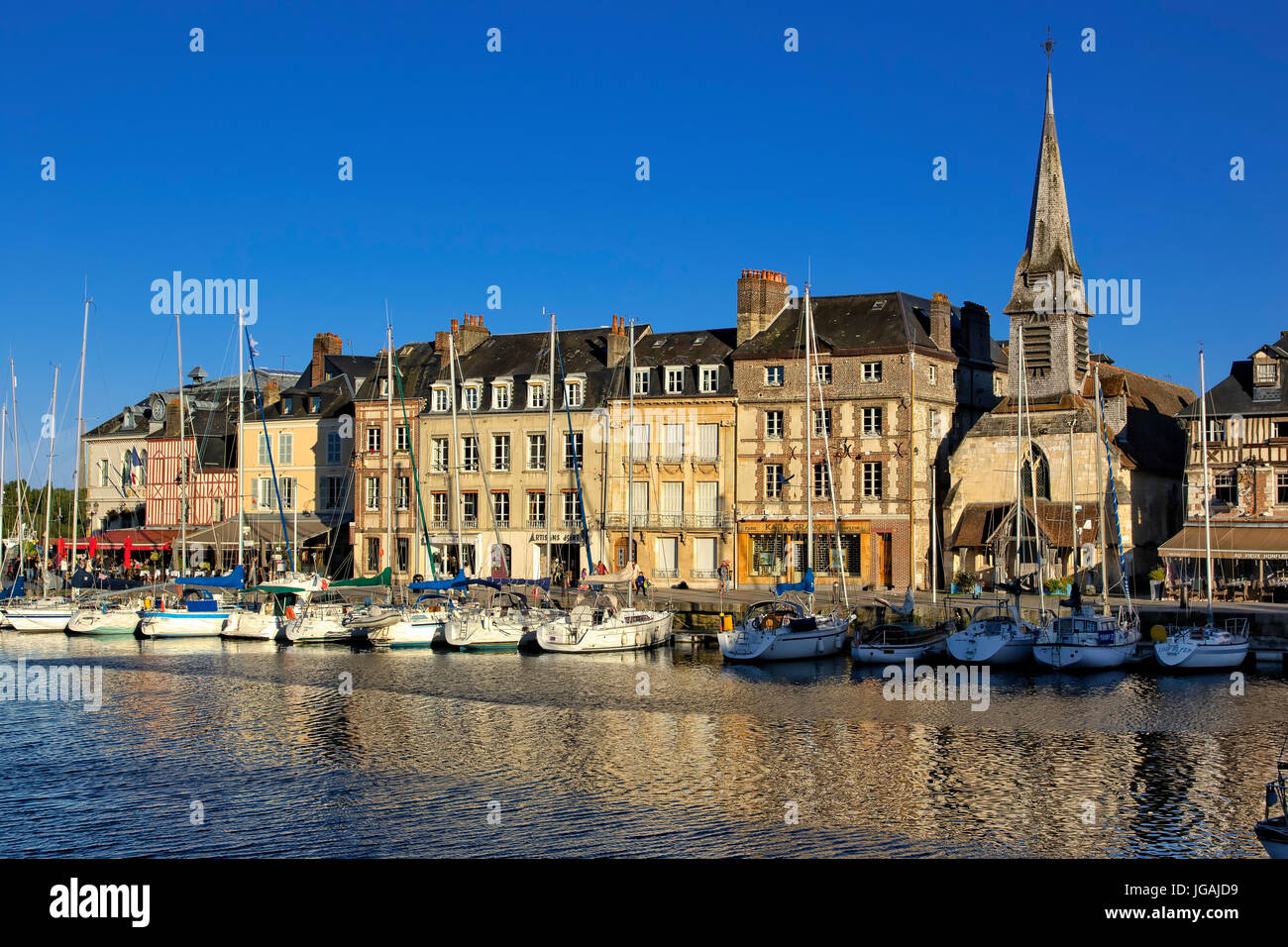 The harbour of Honfleur Stock Photo - Alamy